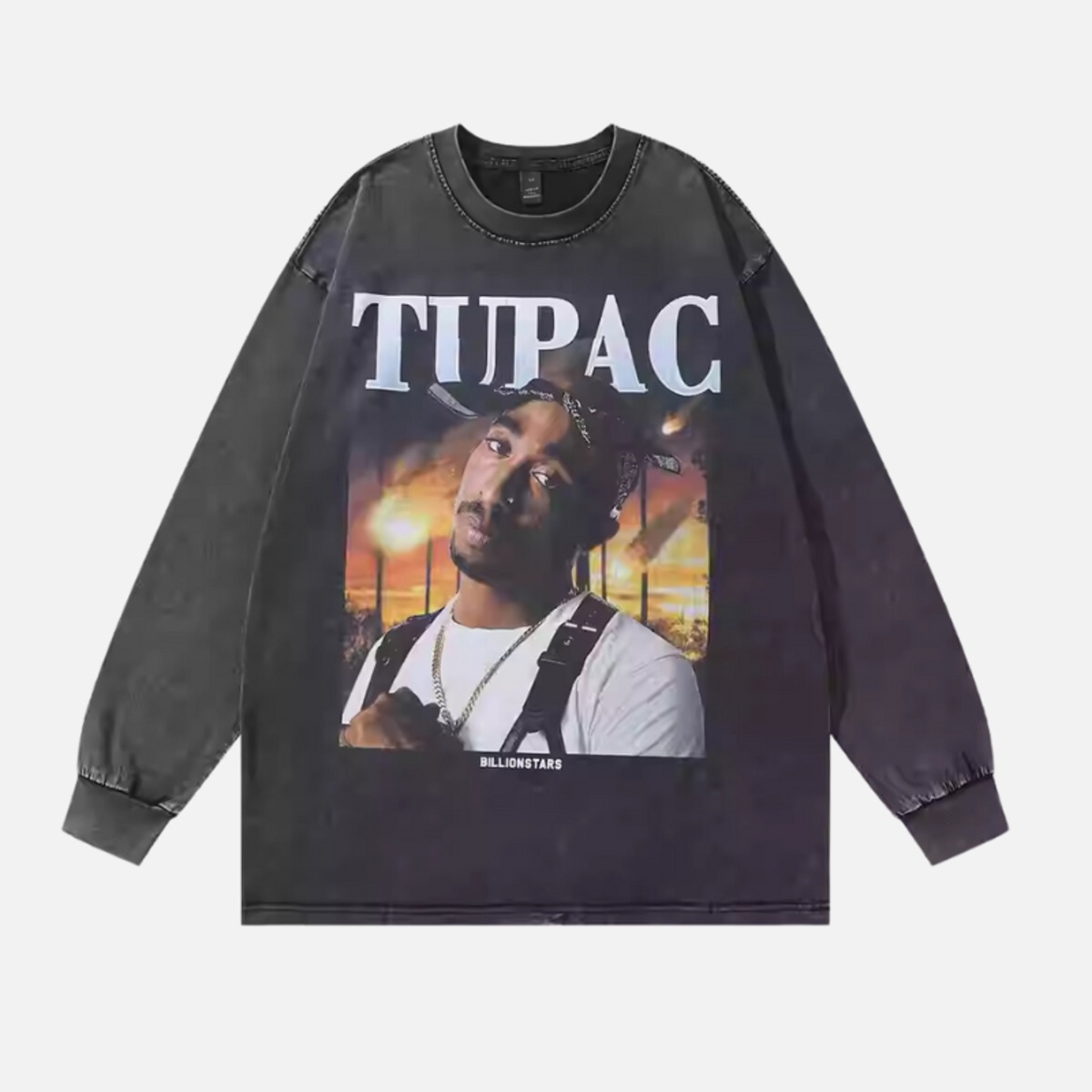 【FLEX1471】2Pac(TUPAC) Vintage Finished L/S Tee | FLEX MADE | フレックスメイド