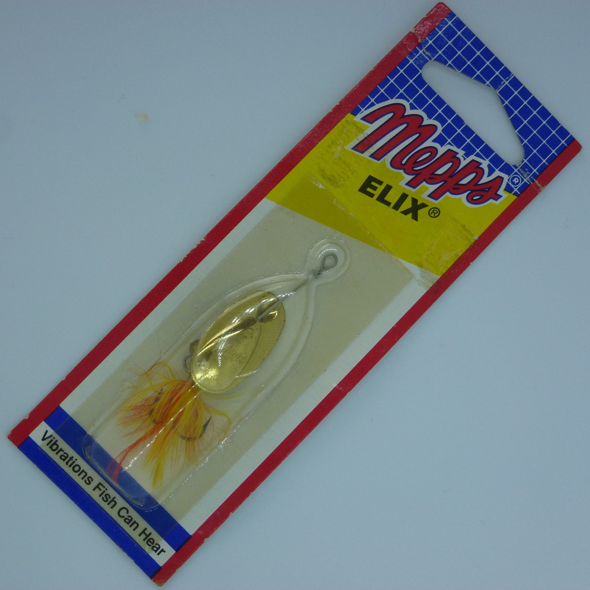 4.5g OLD メップス mepps イリックス ELIX #2 フェザー イエロー オレンジ 4.5g トラウト ルアー ヴィンテージ ...