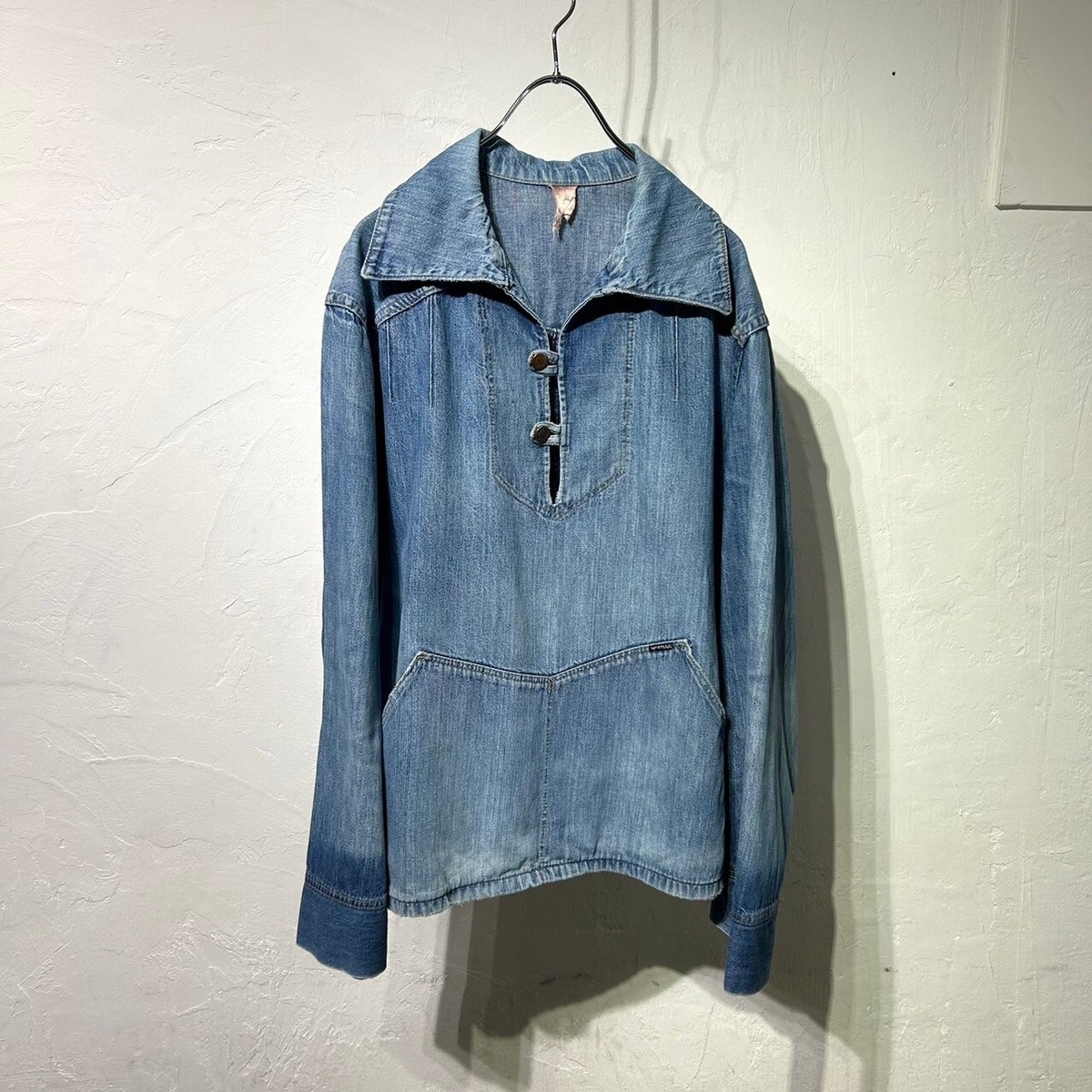 70s MUSTANG Denim Pull Over Jacket | VOLAR