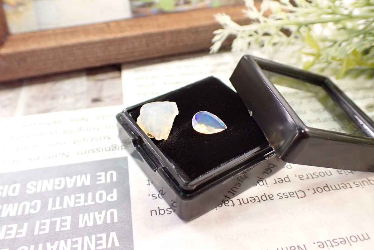 【原石セット】エチオピアオパール 0.3ct/2.12ct [C6-974] | differencee(ディファレンシー)