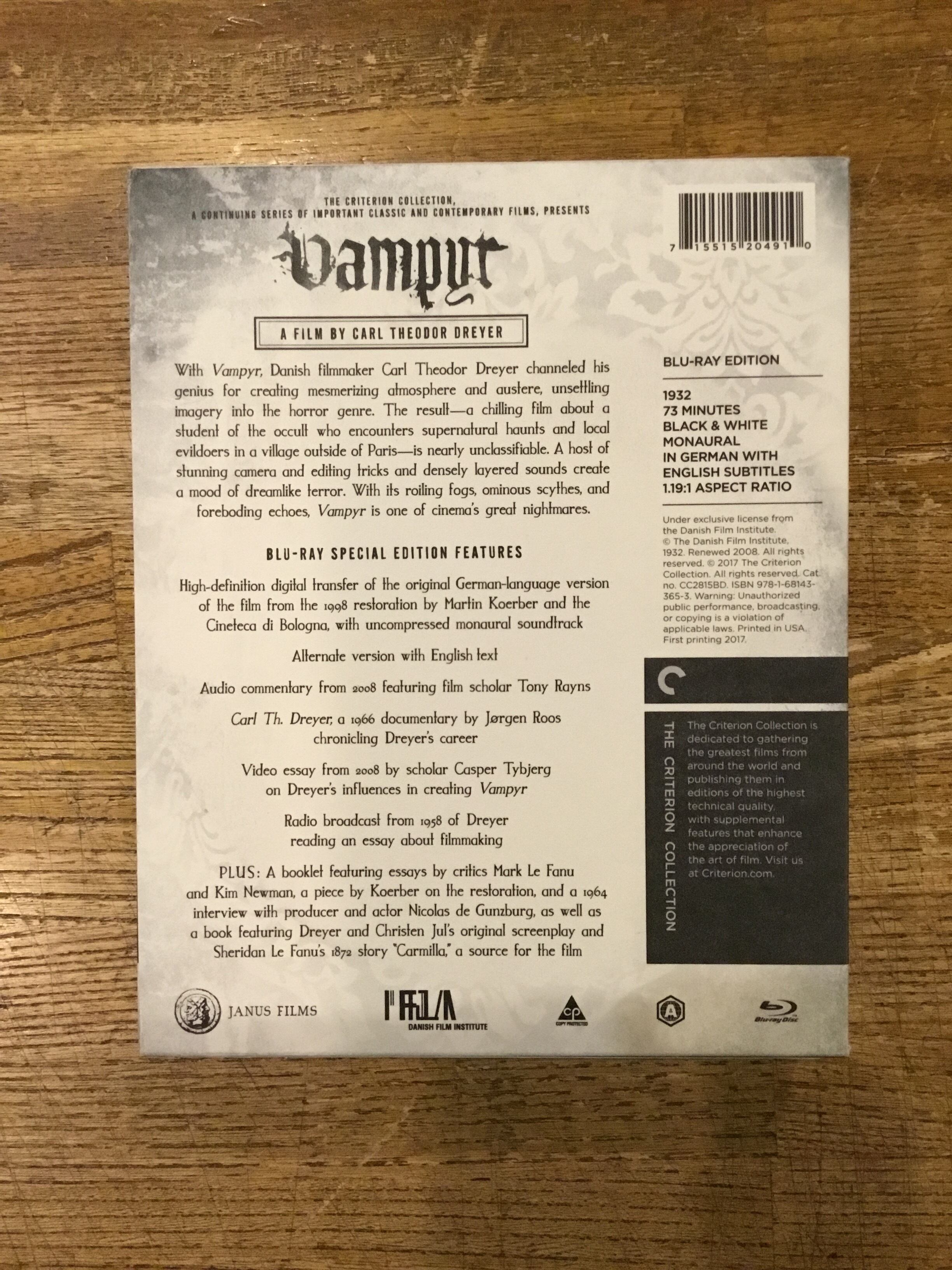 VAMPYR / CARL THEODOR DREYER | 百年