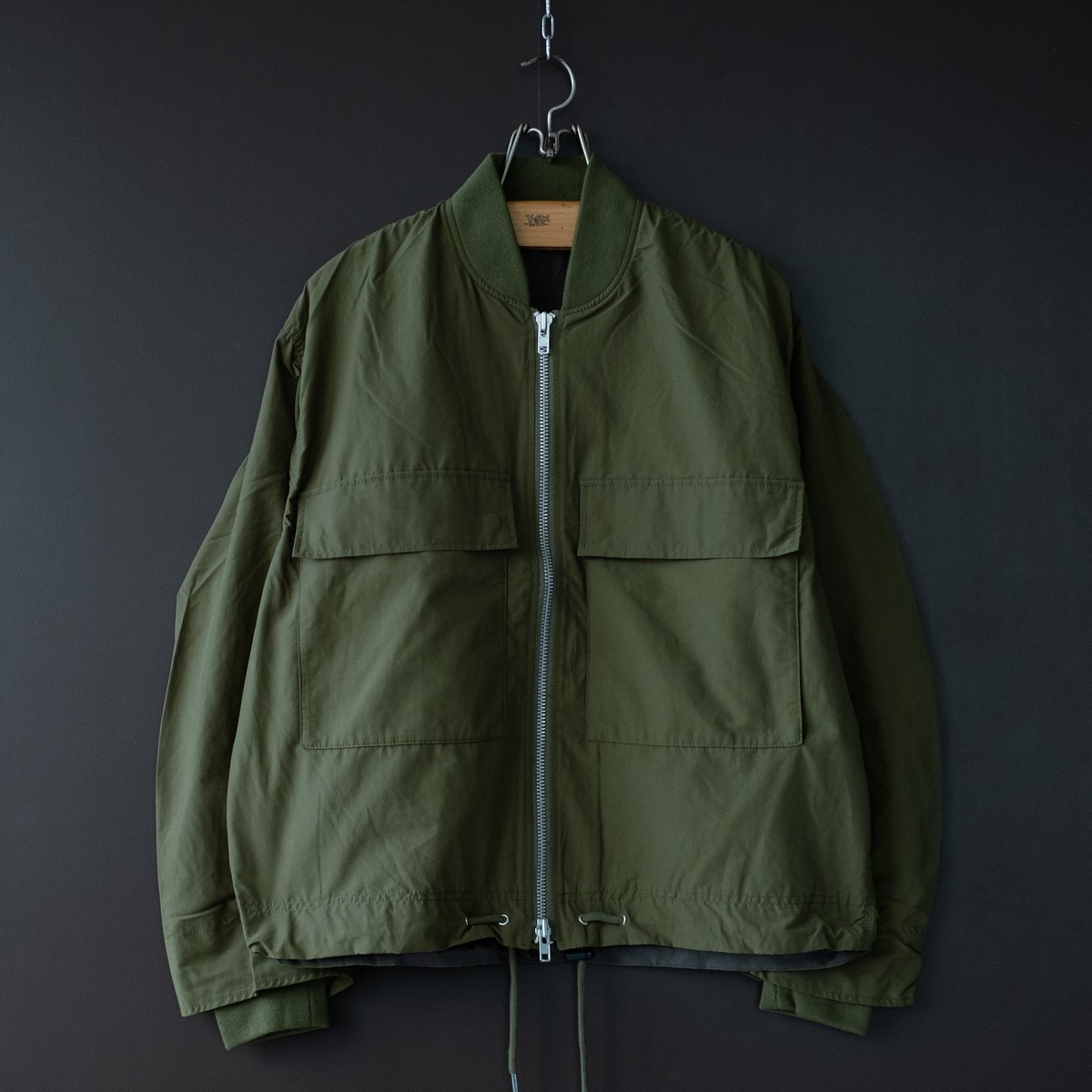 【Universal Style Wear】 bazooka jacket (olive) | dros dro