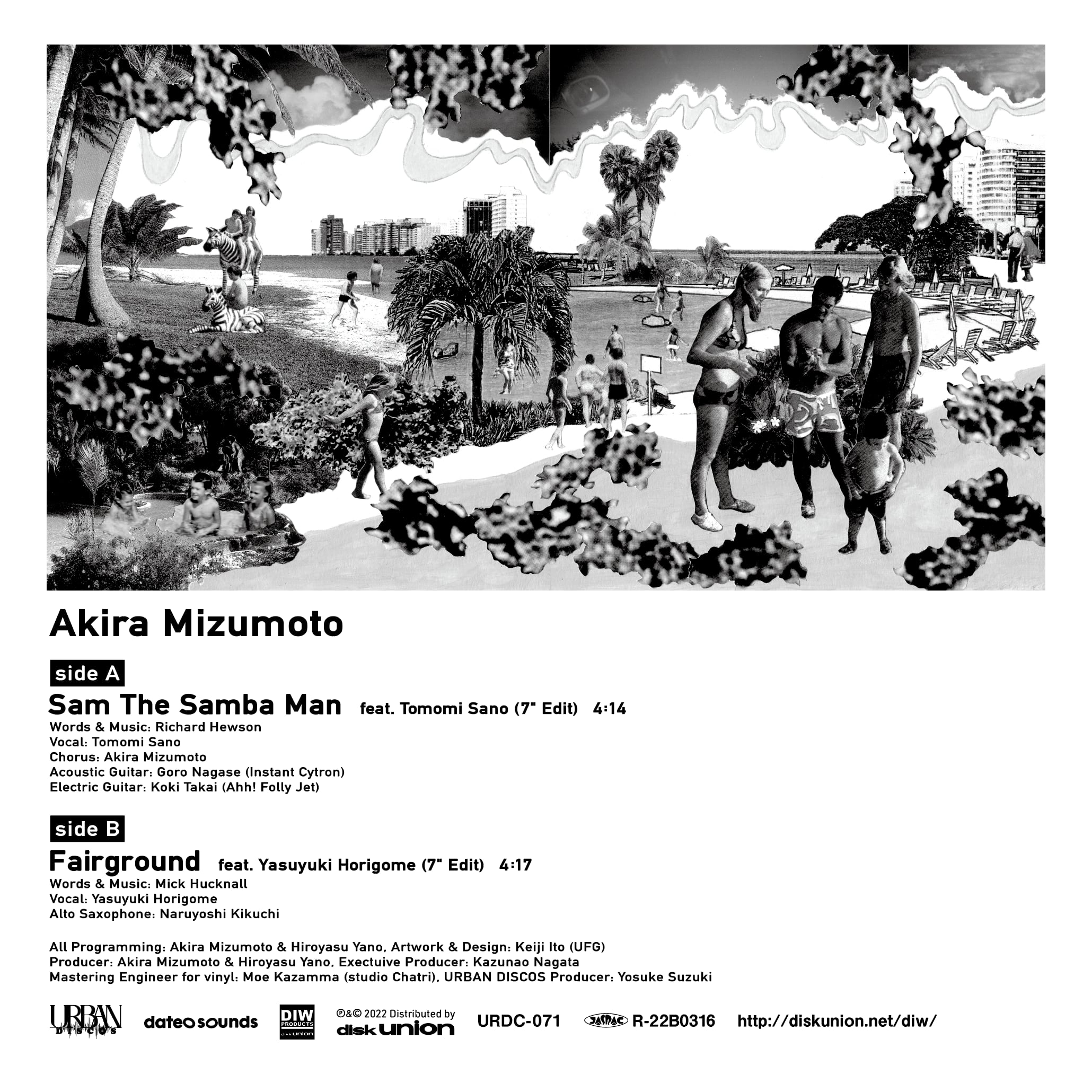 AKIRA MIZUMOTO "Sam The Samba Man feat. Tomomi Sano (7"Edit ...