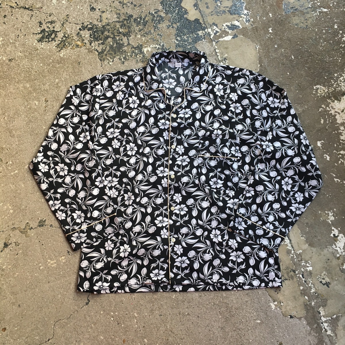 NWSDP "cotton/silk pajamas"/BLACK FLOWER | BREAKERS(Z)