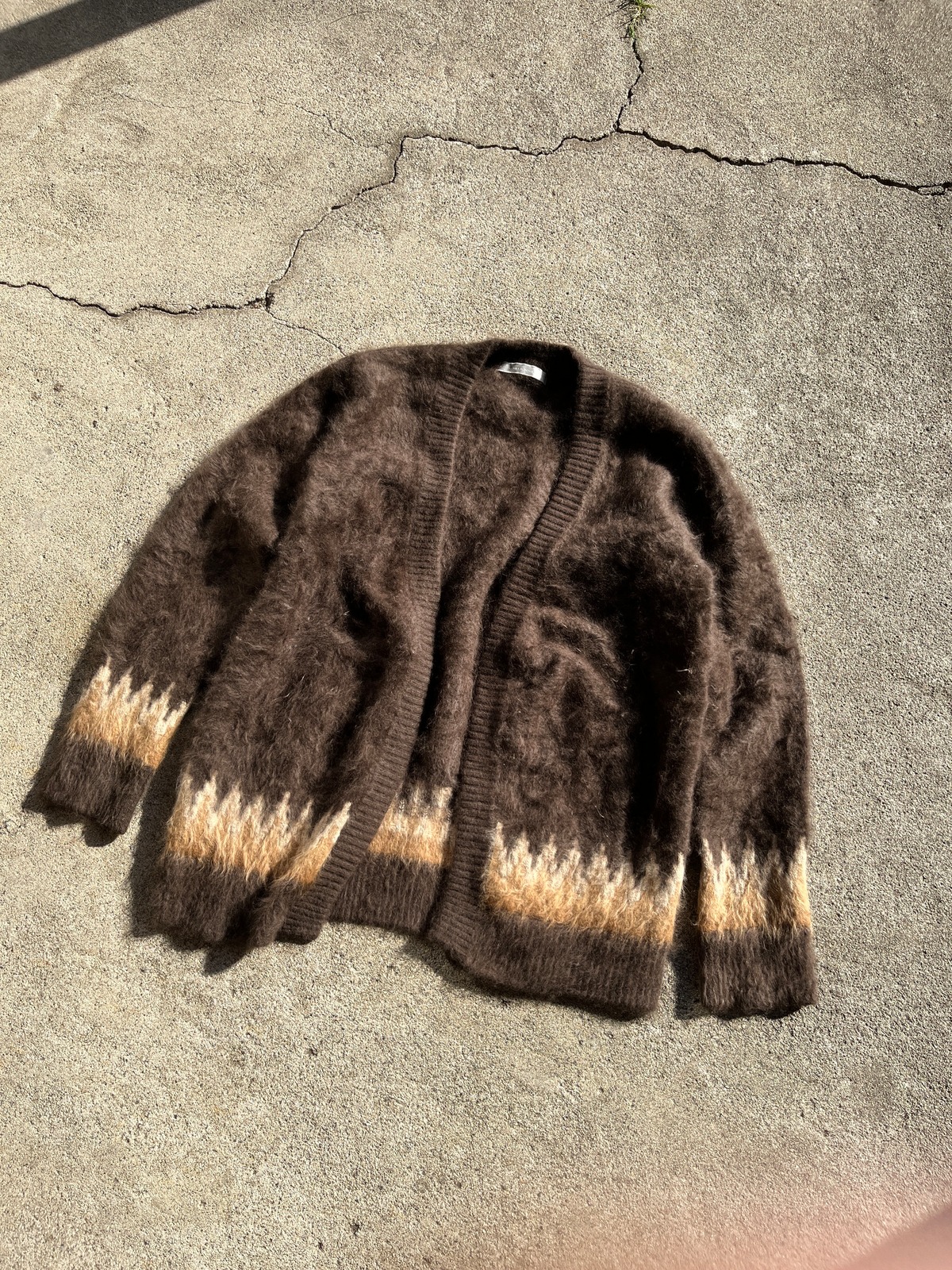 2002AW Number (N)INE NOWHERE MAN Angola Wool Knit Cardigan ナンバーナイン「ジョージ ...