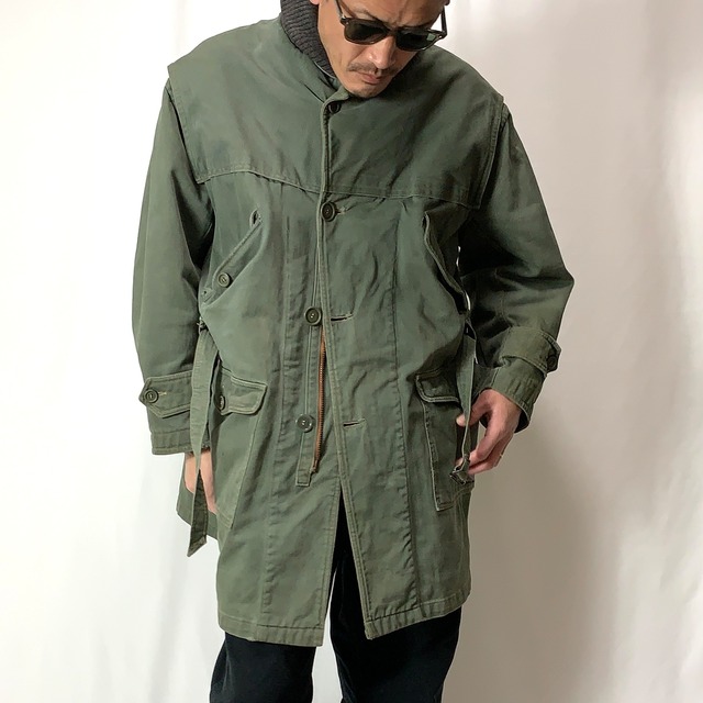 vintage 50s Military Taste Coat PRENTICE PIN LOCK ZIPPER ミリタリーテイストコート 片 ...