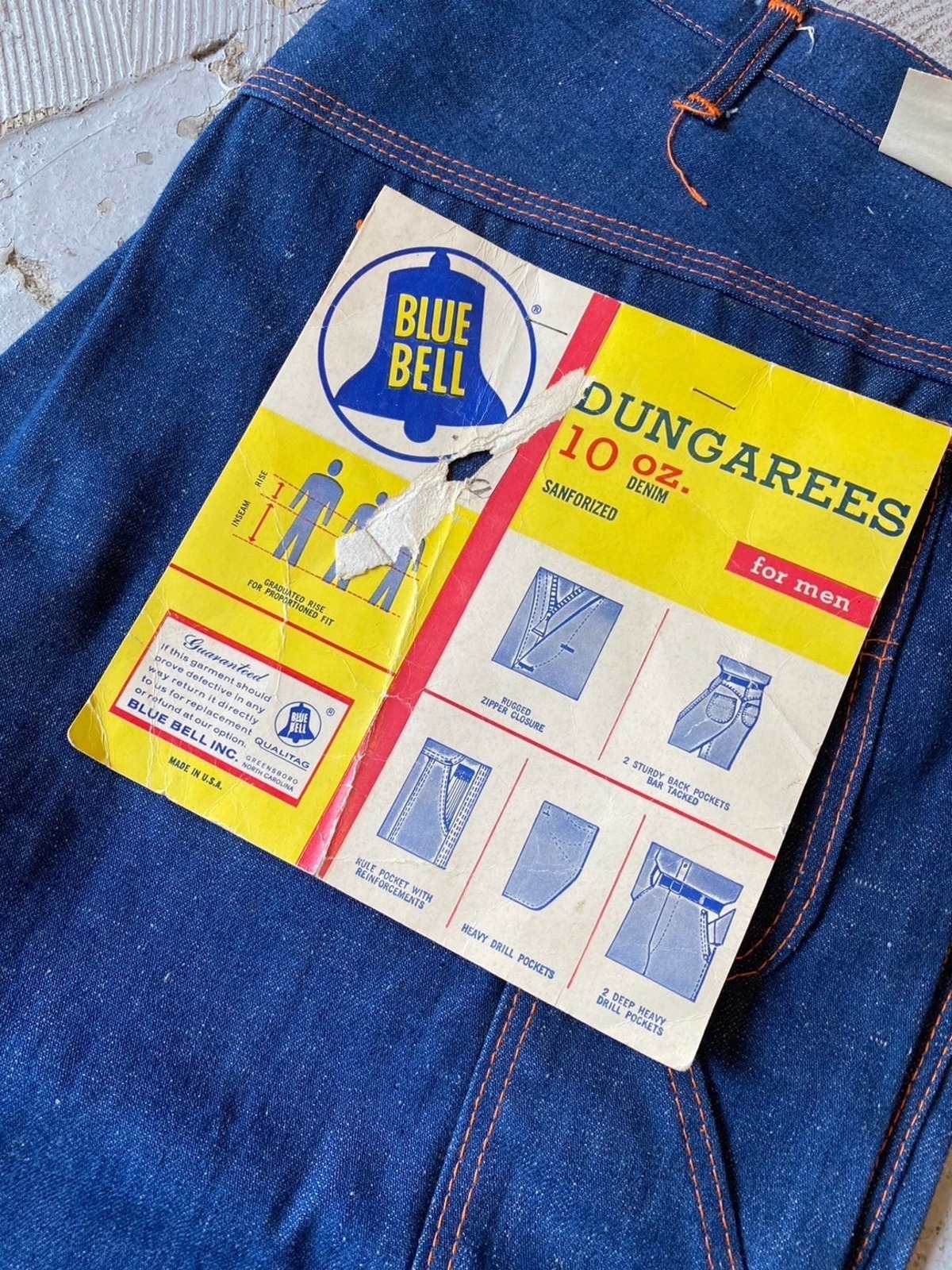 vintage 60’s BLUE BELL DENIM PAINTER PANTS DEADSTOCK | vintage clothing ...