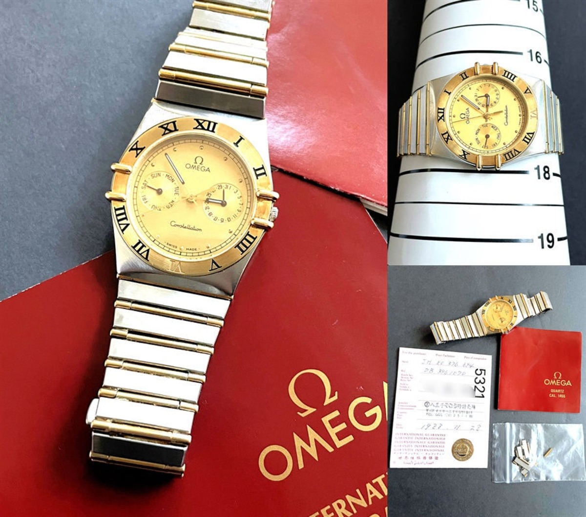 OMEGA オメガ K18YG SS コンステレーション デイデイト シャンパンゴールド ローマンベゼル フルバー | brand cross tokyo