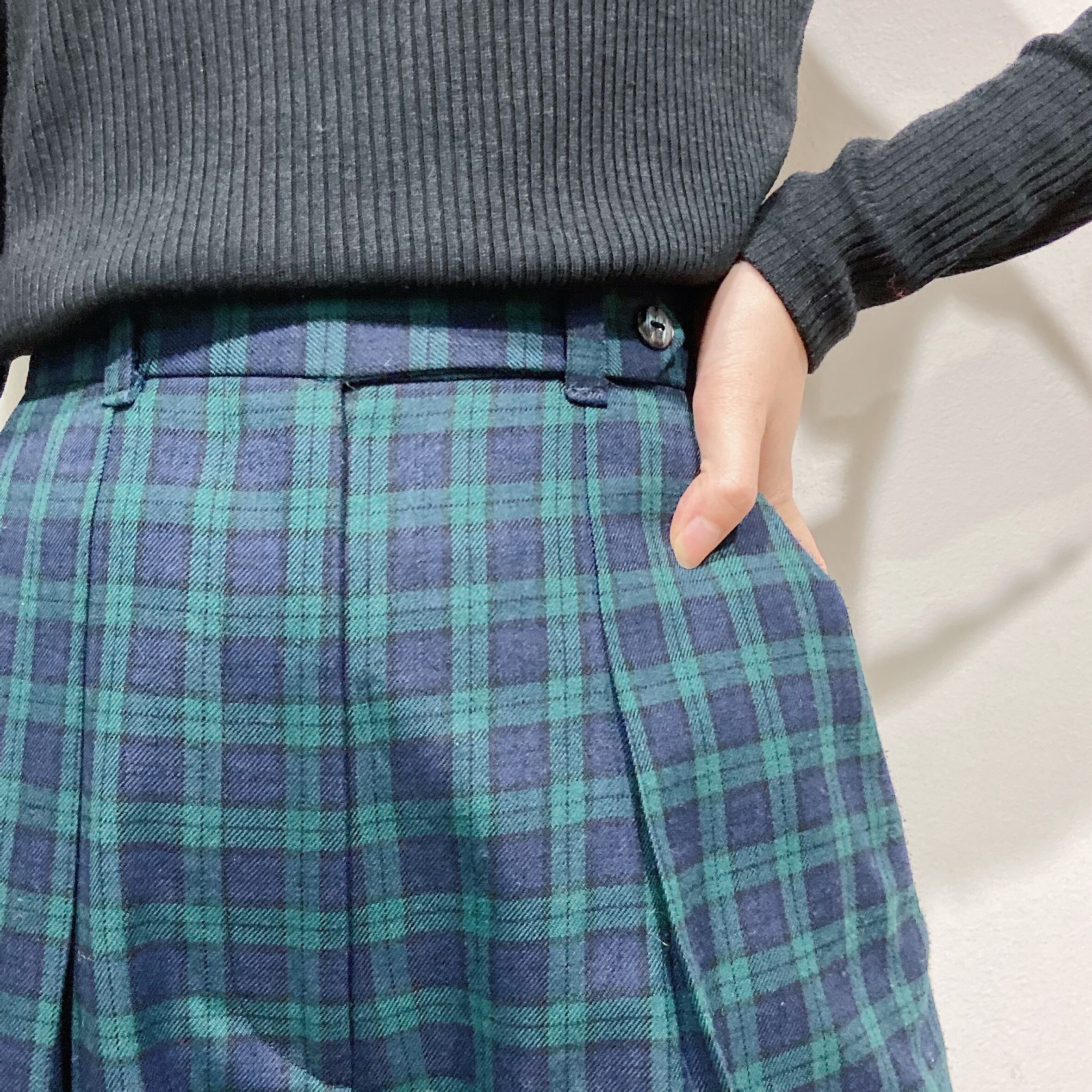 green check pants | LEMON