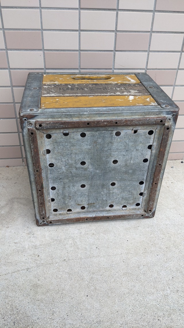 1960's Vintage FOREMOST MILK Crate Wood Box ビンテージ ウッドボックス ミルクボックス 木製 木箱 ...