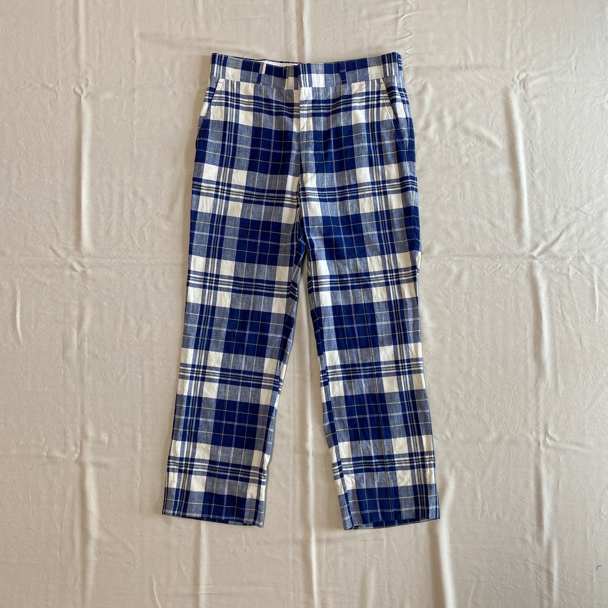 80's~ /《BROOKS BROTHERS》blue check pants | VANPELT