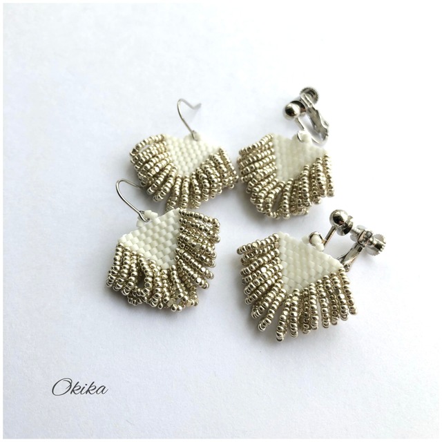 Charlotte Beads fringe ピアス/イヤリング | okika