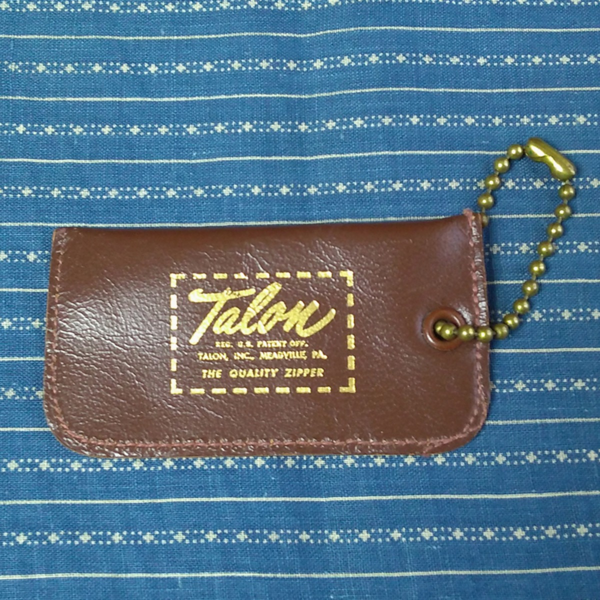 60s TALON ZIPPER Advertising Leather Keychain | Wonder Wear ヴィンテージ古着ネットショップ