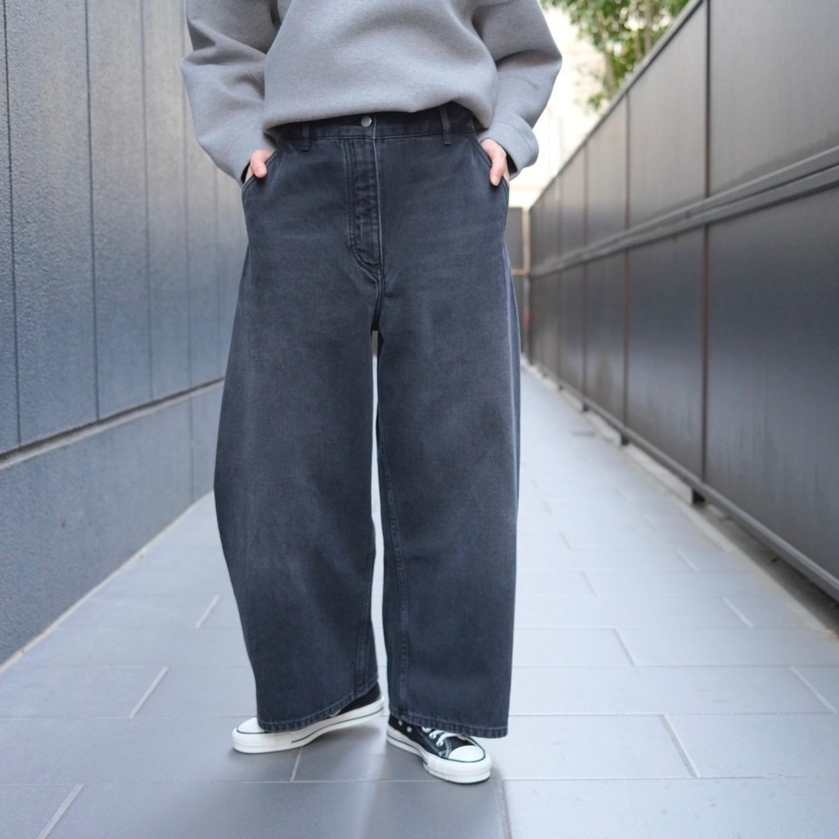 STUDIO NICHOLSON(スタジオニコルソン)CHALCO WASHED BLACKSNW1417 | Debby