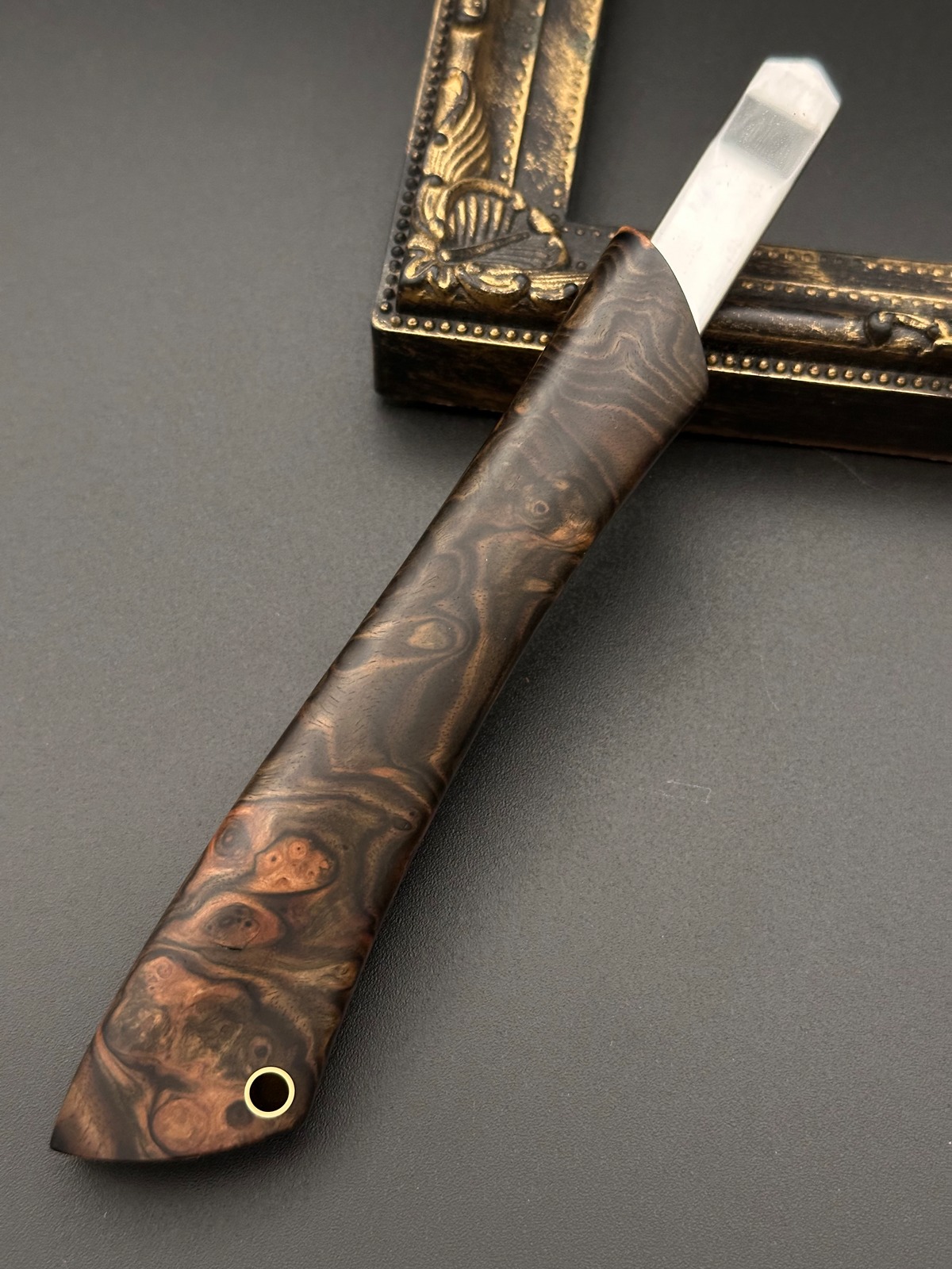 黒檀(瘤)/木製S型カッターナイフ | Flamberg