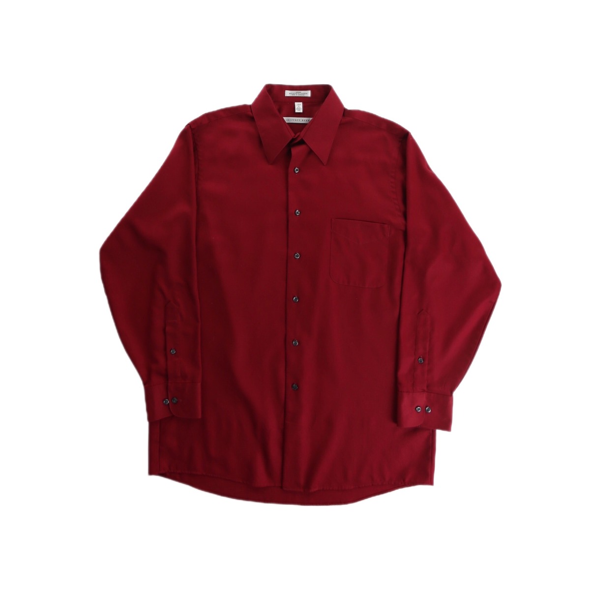 【FIFTY-FIFTY】GEOFFREY BEENE deep red colour dress shirt -8937- | cv