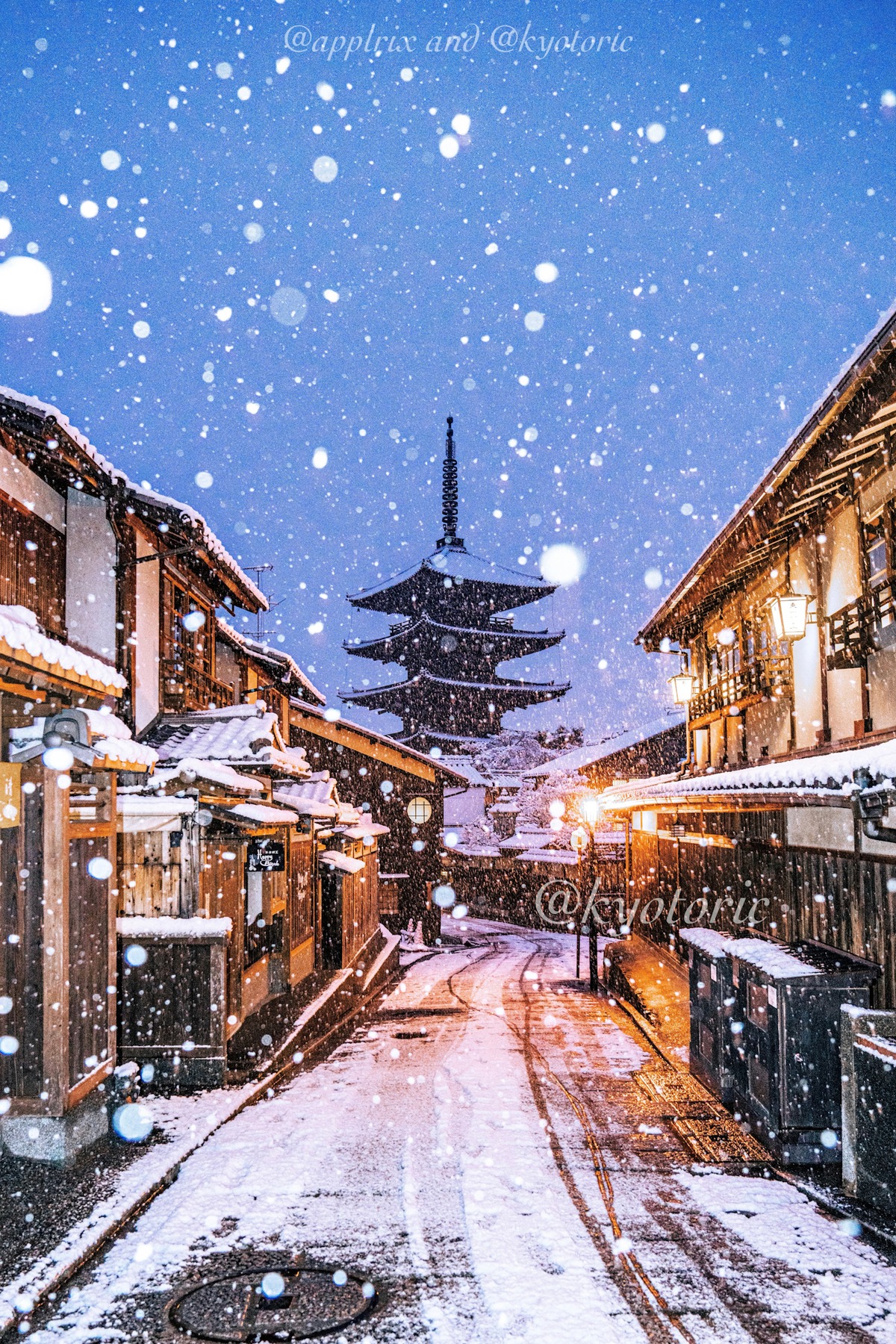雪の京都 キャンバスプリント写真 | kyotoa