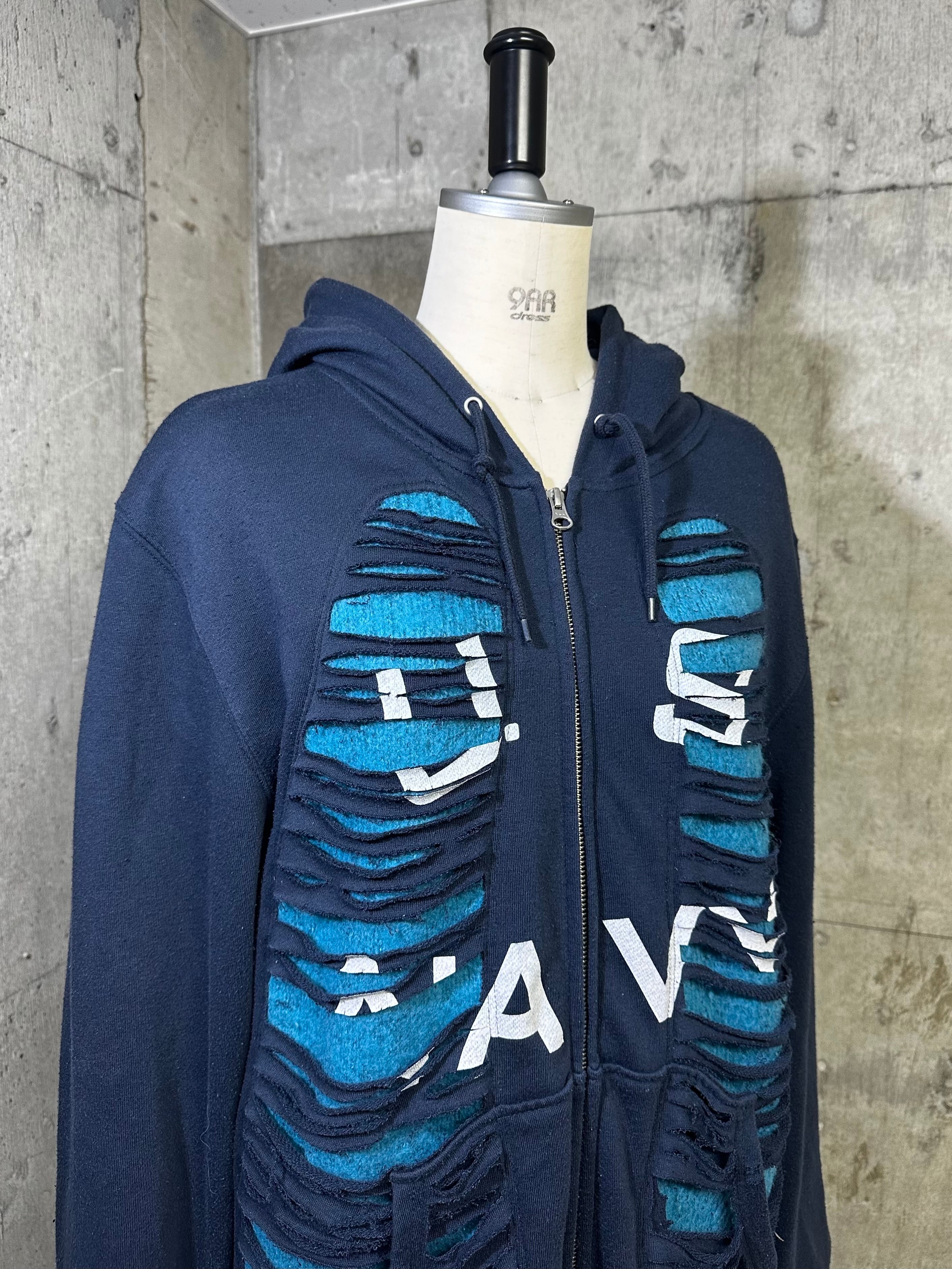 damaged docking hoodie | 『kick margin.』