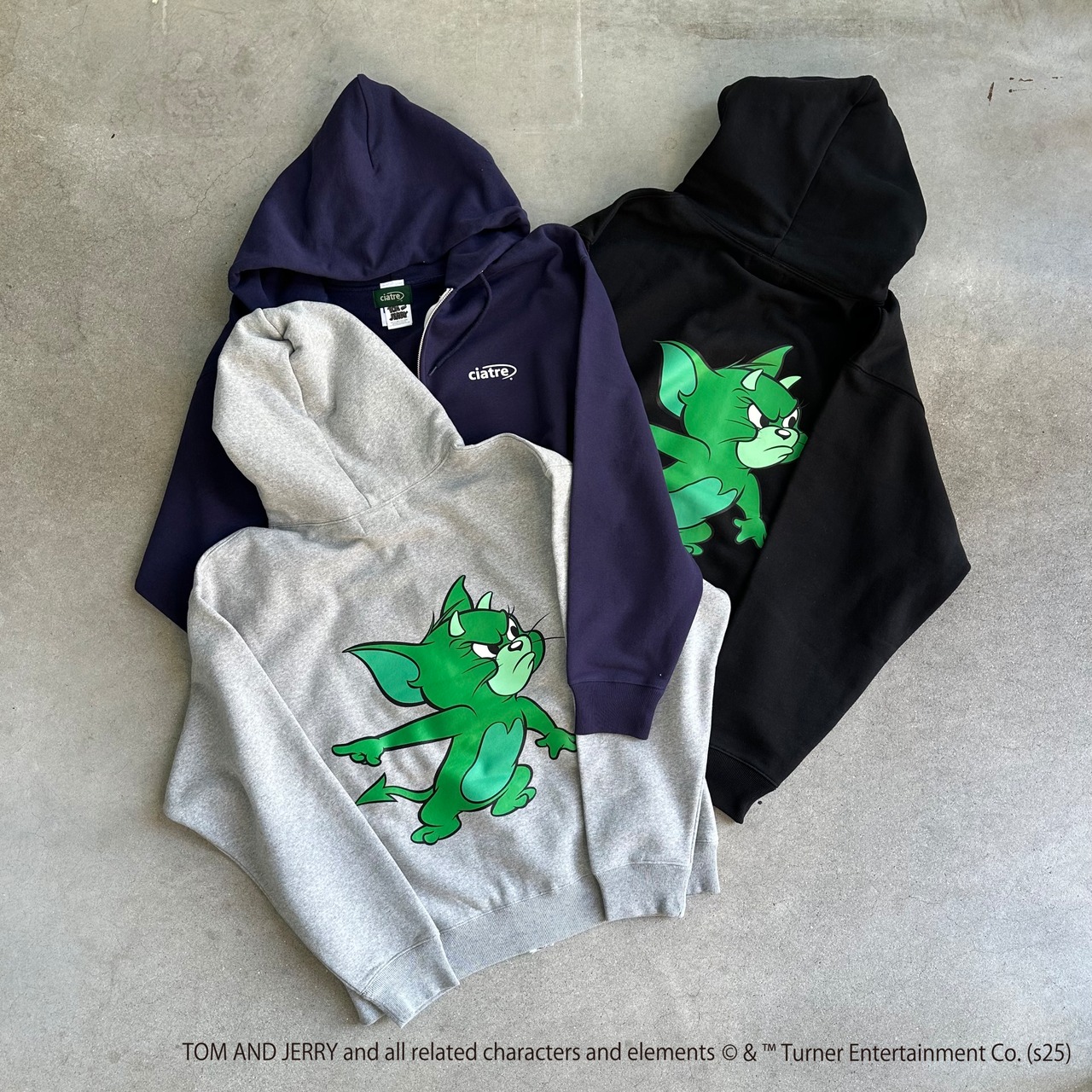 ciatre × Tom&Jerry green devil/jerry/hoodie | 2025 ciatre