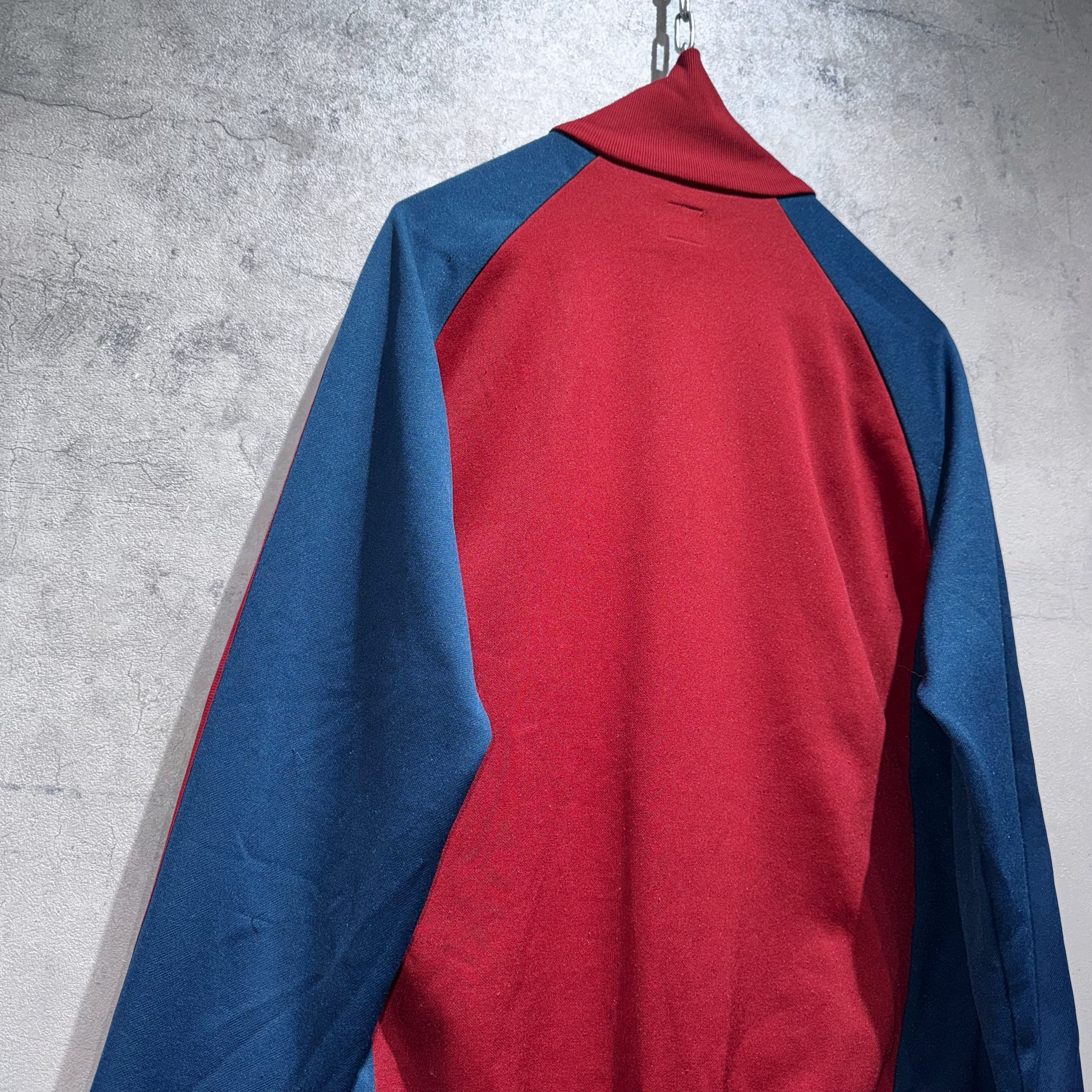 "ADIDAS Originals"Burgundy color switching design stand neck track ...