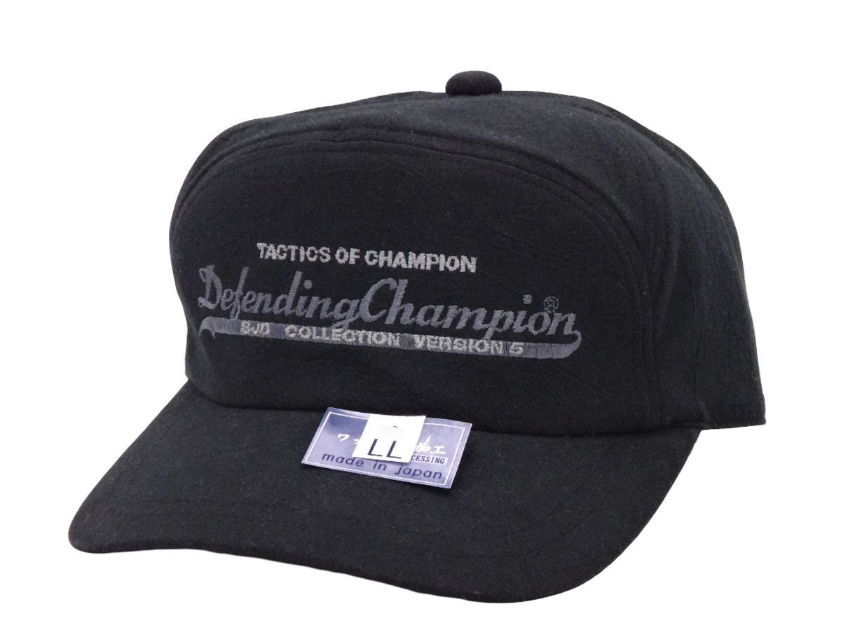 SJDオリジナル【大きめサイズ・LL】DC ワイドキャップ ブラック アポロキャップ 野球帽 帽子 紳士 メンズ 日本製 国産 枚方製 誠実堂 ...