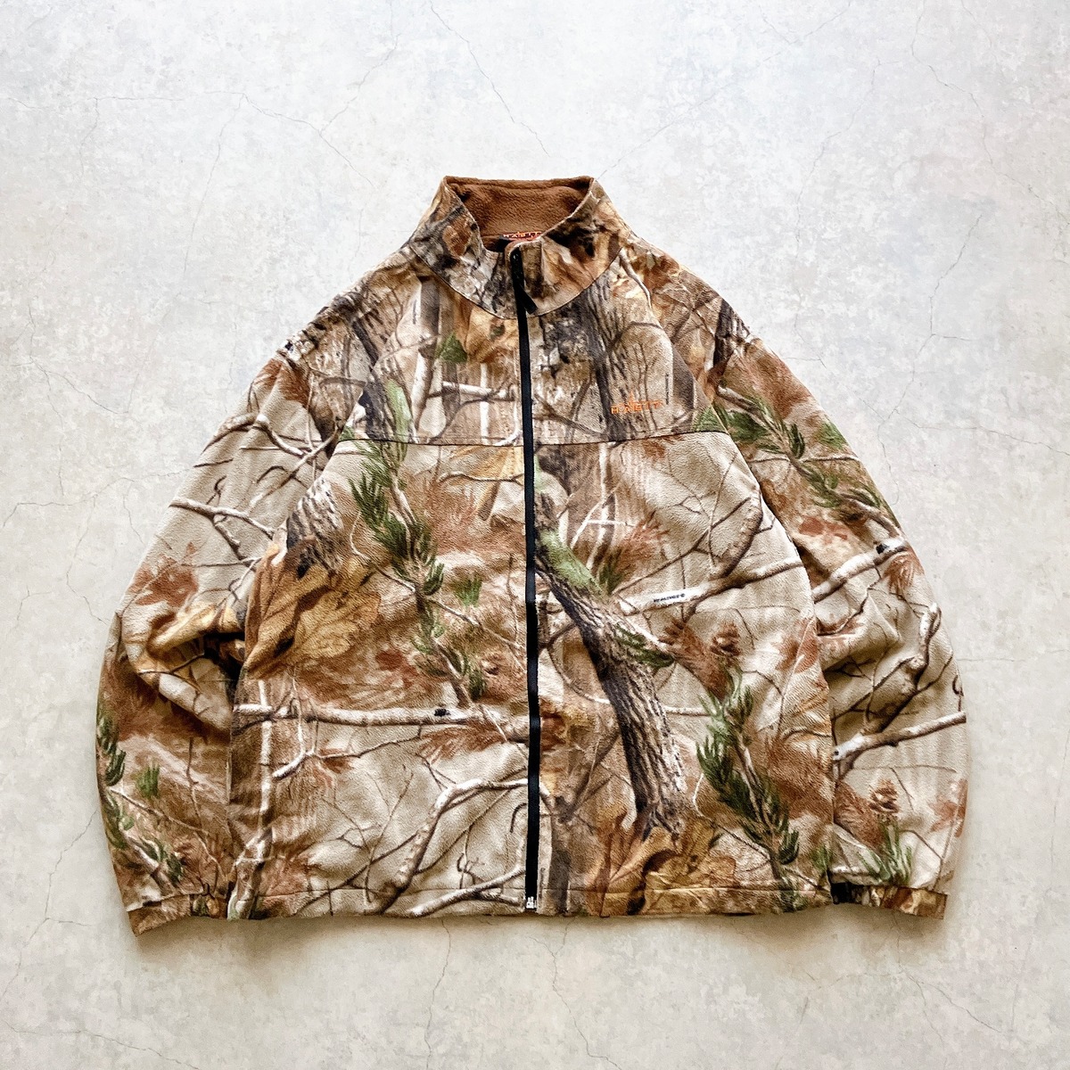 00s HABIT Real Tree Camo Fleece Zip Jacket / ハビット リアルツリーカモ フリース ジップ ...