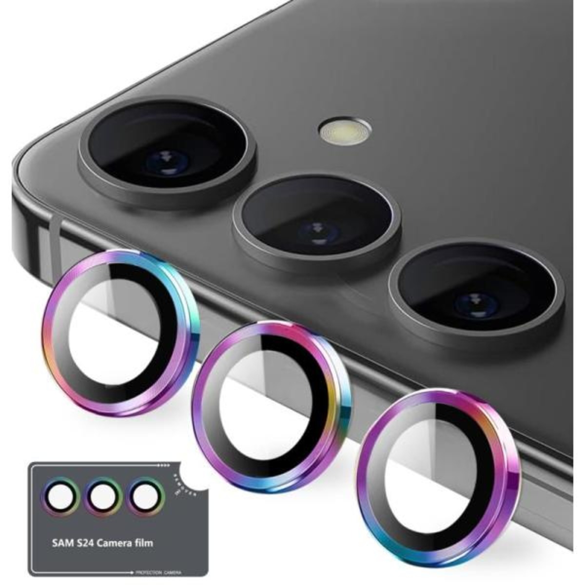 Kakuki for Galaxy S24 用 カメラフィルム [Kakuki] ギャラクシーS24 (SC-51E / SCG25) カメラ保護フィ4 | hero01