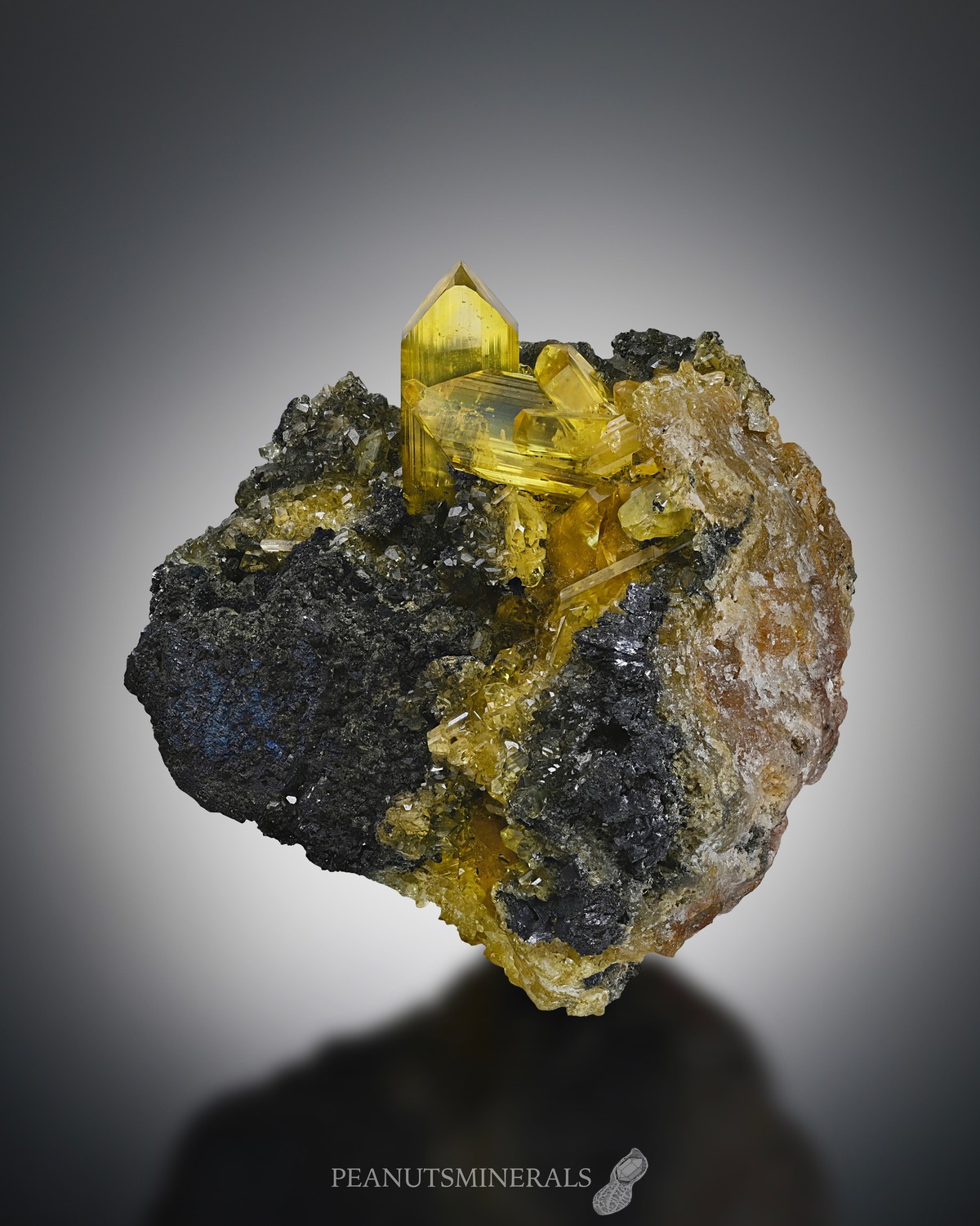 アングレサイト / ガレナ【Anglesite on Galena】モロッコ産 | PEANUTS MINERALS