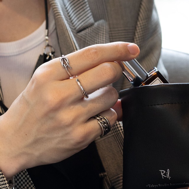 rope knot ring SV925 | Ril.