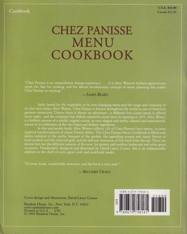 CHEZ PANISSE MENU COOKBOOK | Twig&Cranberries