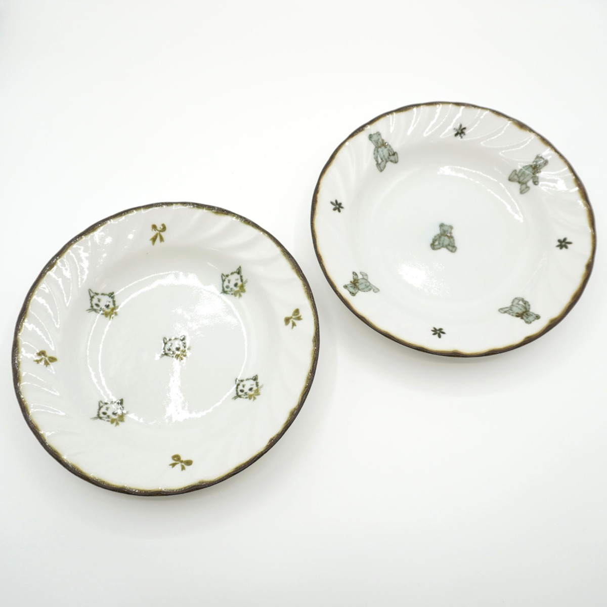 bow cat bow bear 深皿 美濃焼【日本製】 | コトノハ