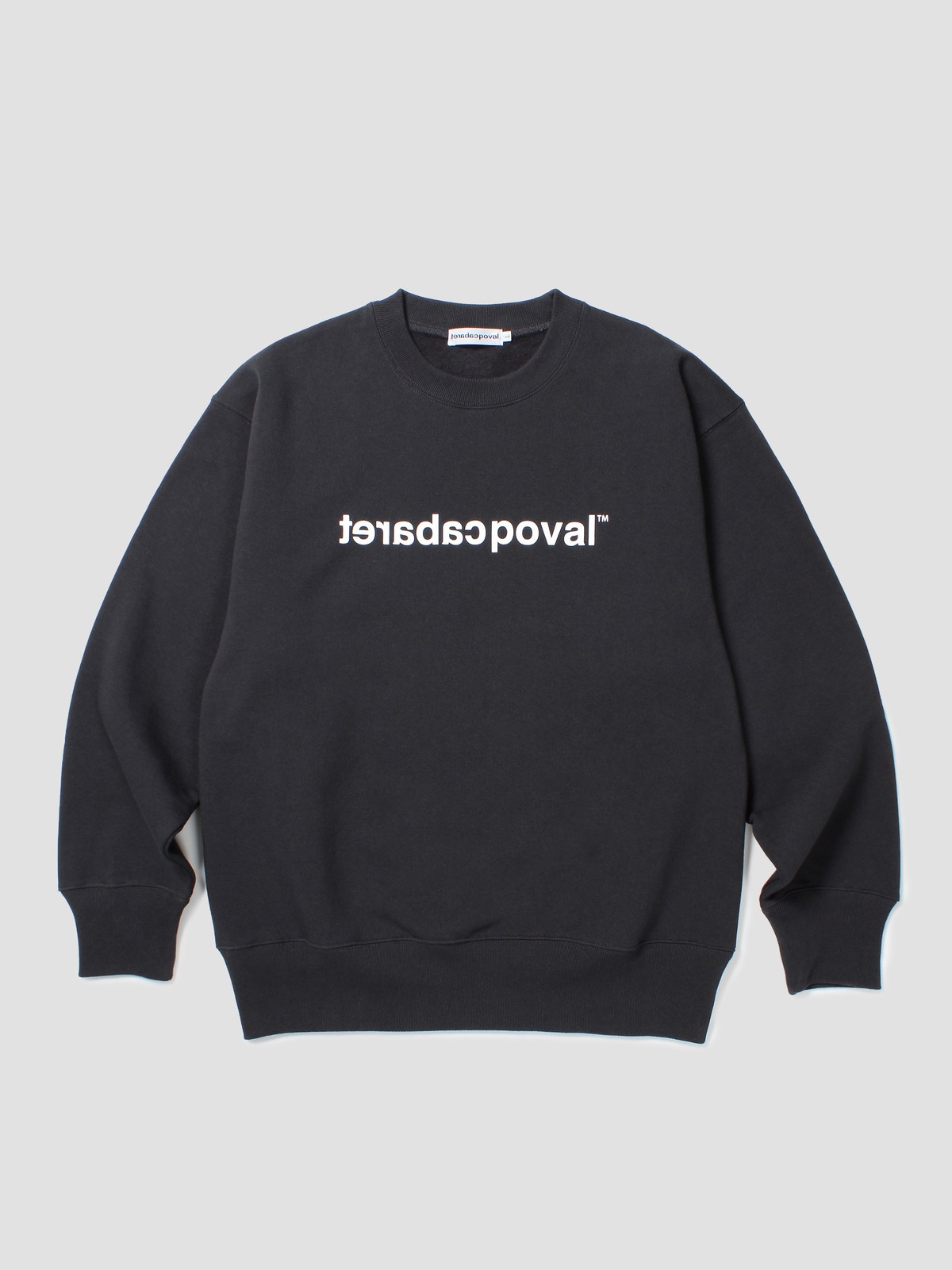 CABARET POVAL / ORIGINAL LOGO CREWNECK - JET BLACK | DEXIM