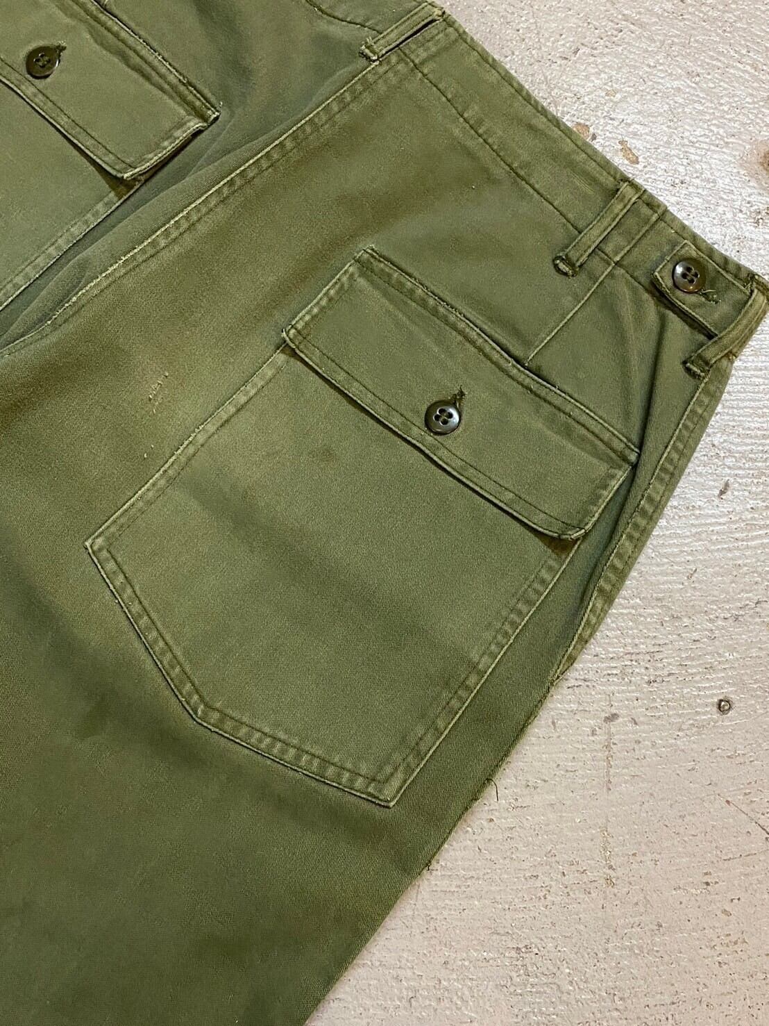 vintage 60’s U.S.ARMY OG-107 UTILITY TROUSERS | vintage clothing twoface