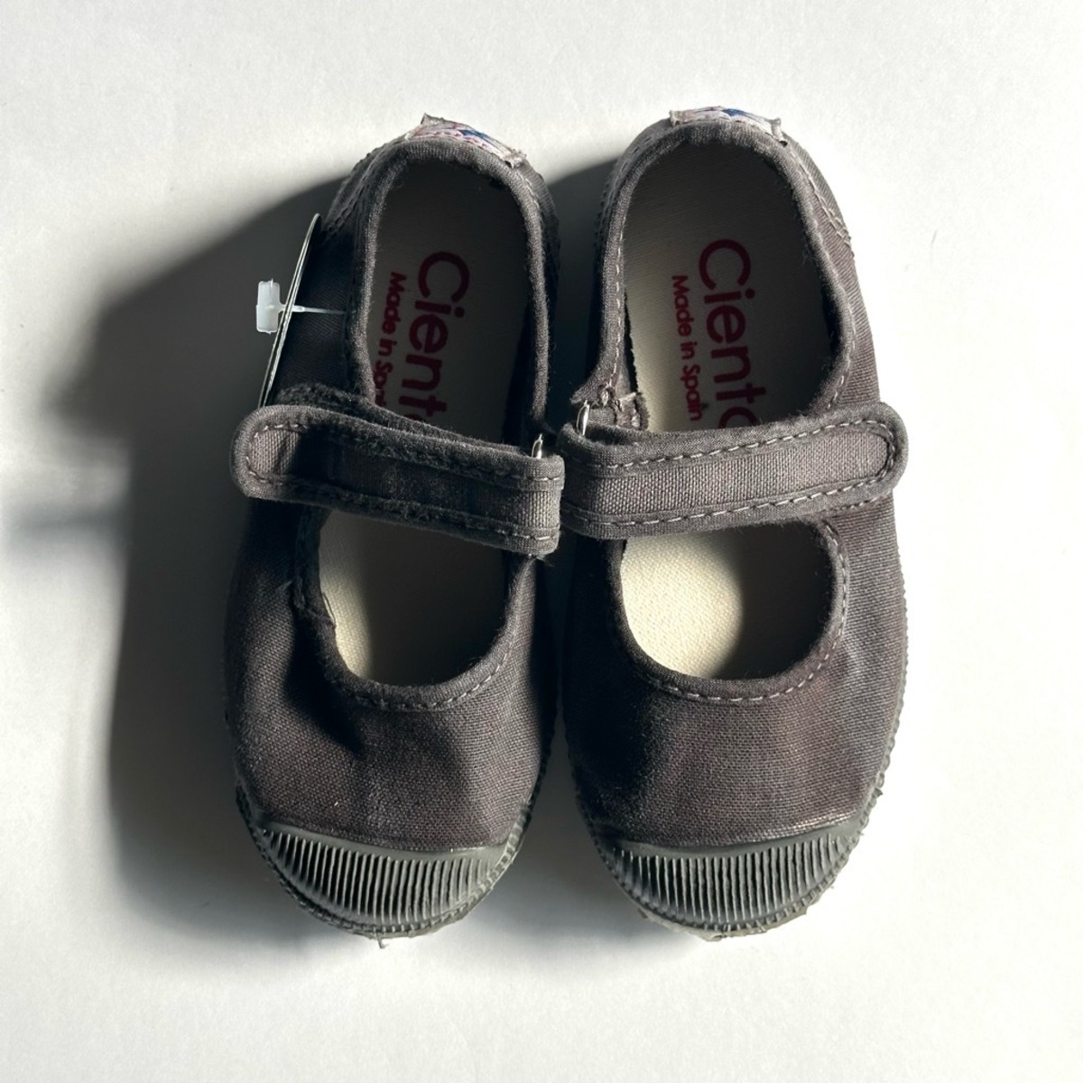 CIENTA Kids Velcro One Strap Shoes【24-28】むら染めNegro | Circle tiny store