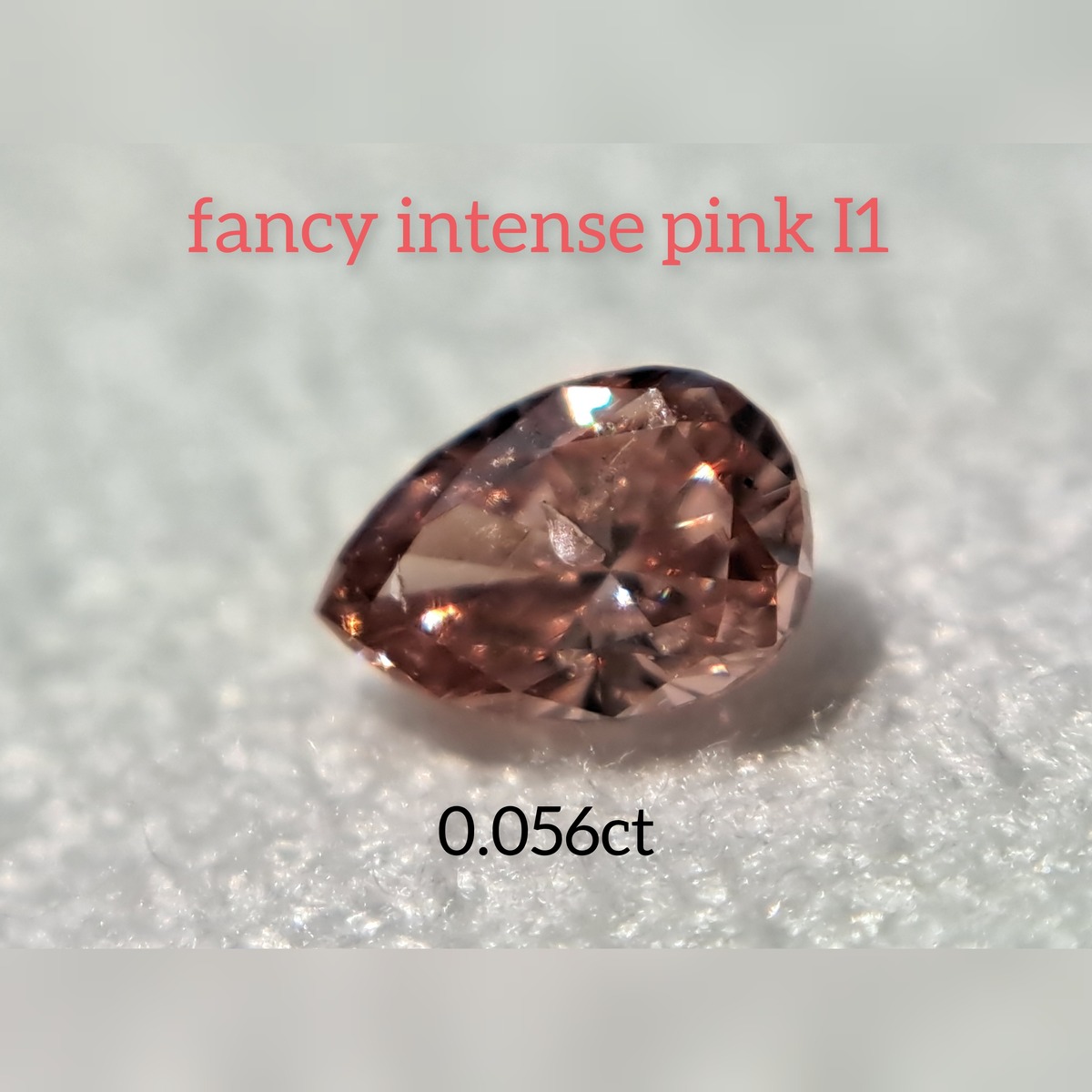 ピンクダイヤモンドルース 0.056ct fancy intense pink I1(CGL) | fancy color plus