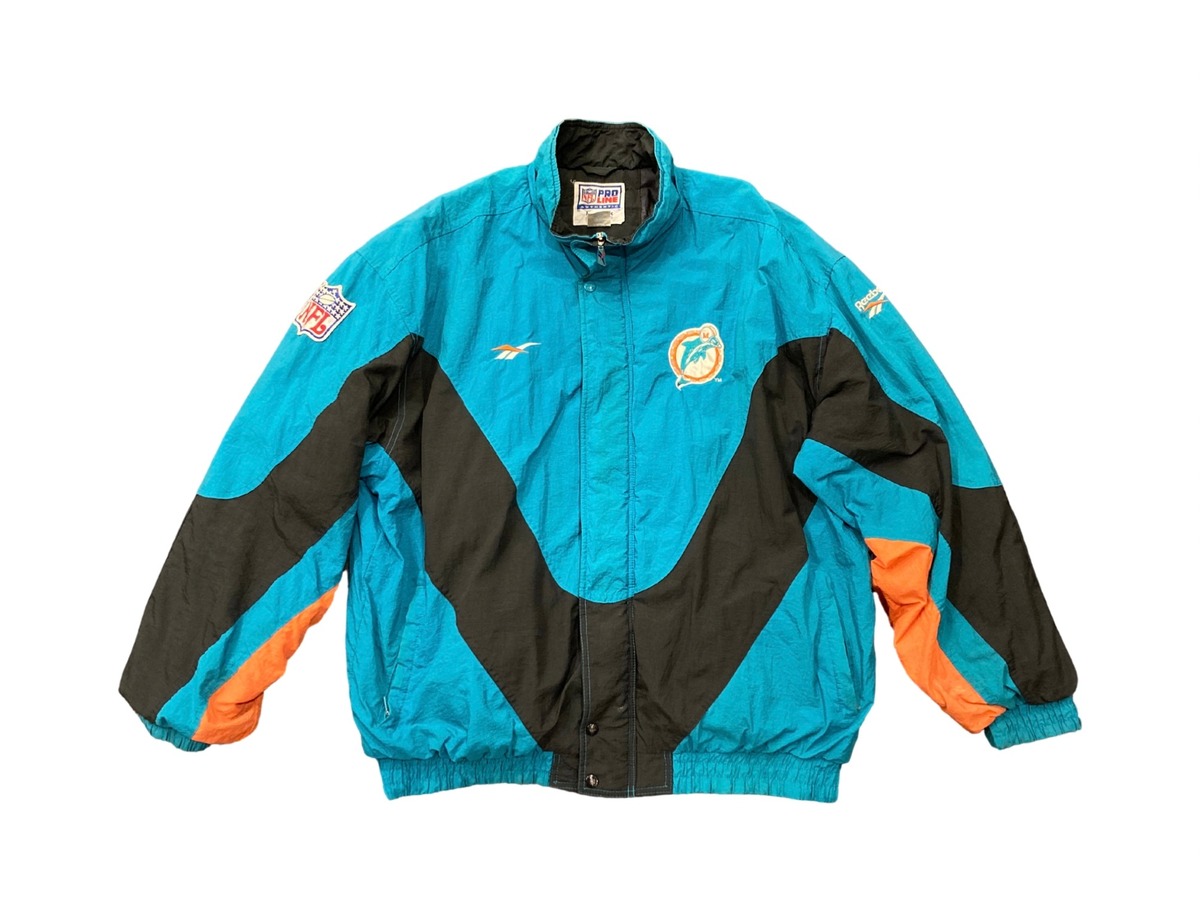 90s NFL MIAMI DOLPHINS REEBOK NYLON JACKET | BLACK BOX STORE