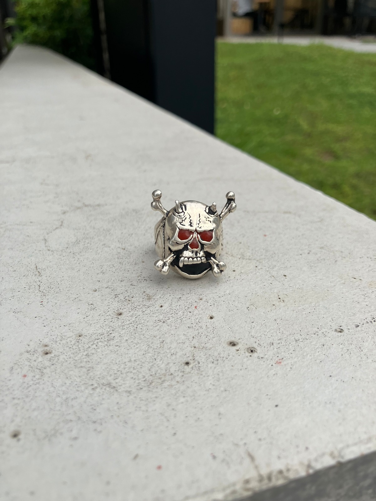 87’s Gordon&smith skull biker ring | Pheasant