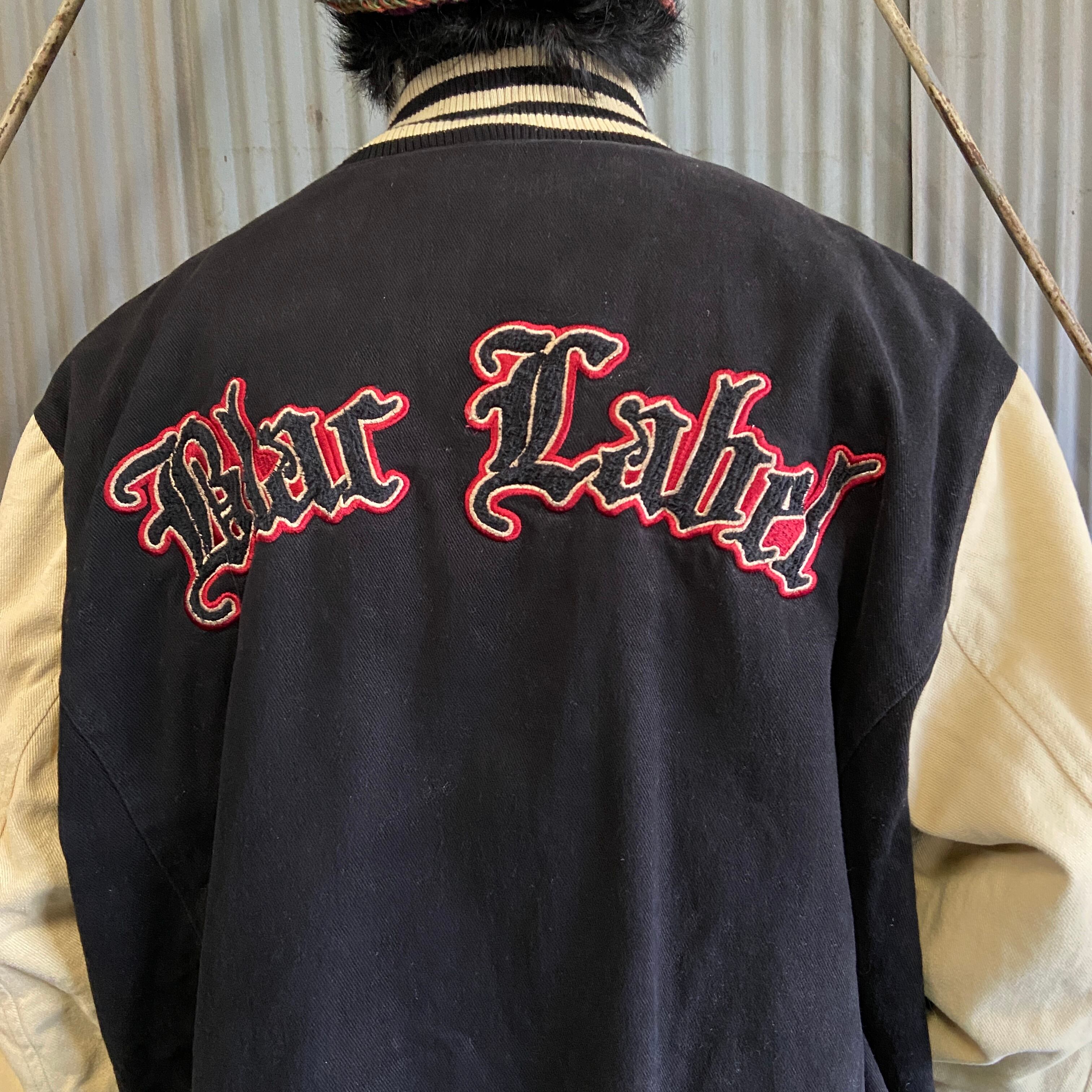ビッグサイズ blar label Premium スタジャン アワードジャケット メンズ2XL 古着 コットンツイル 刺繍 ワッペン 大きい ...