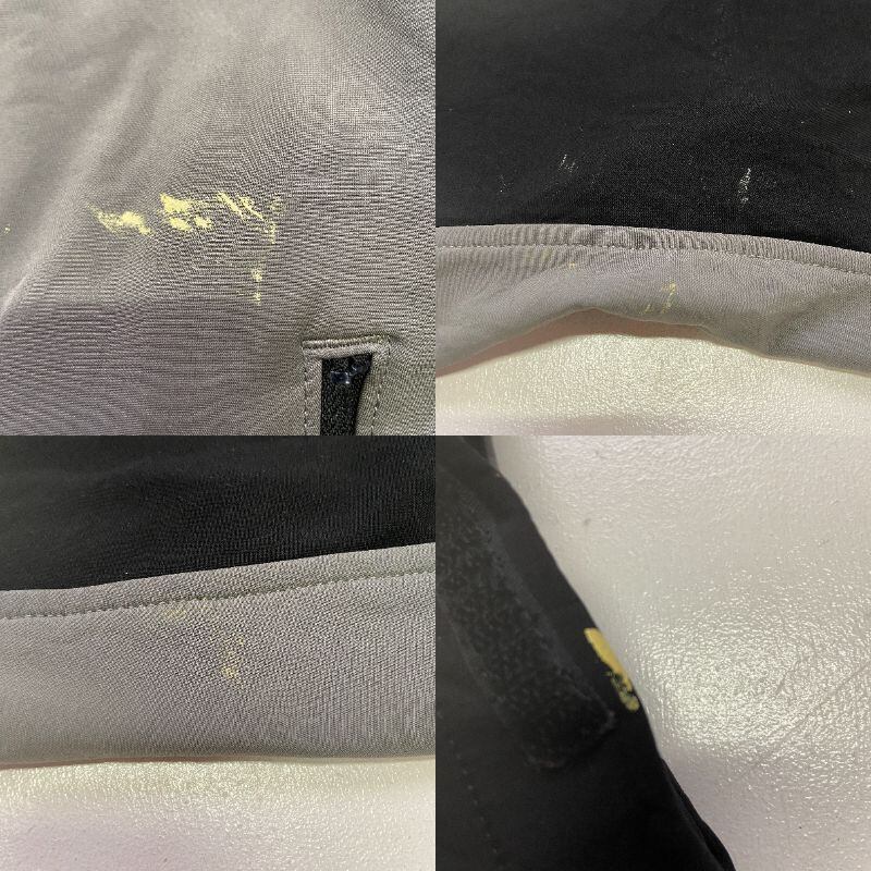 THE NORTH FACE ザ ノースフェイス ソフトシェル アウトドアジャケット メンズ2XL 古着 グレー×ブラック 黒 フリース ...