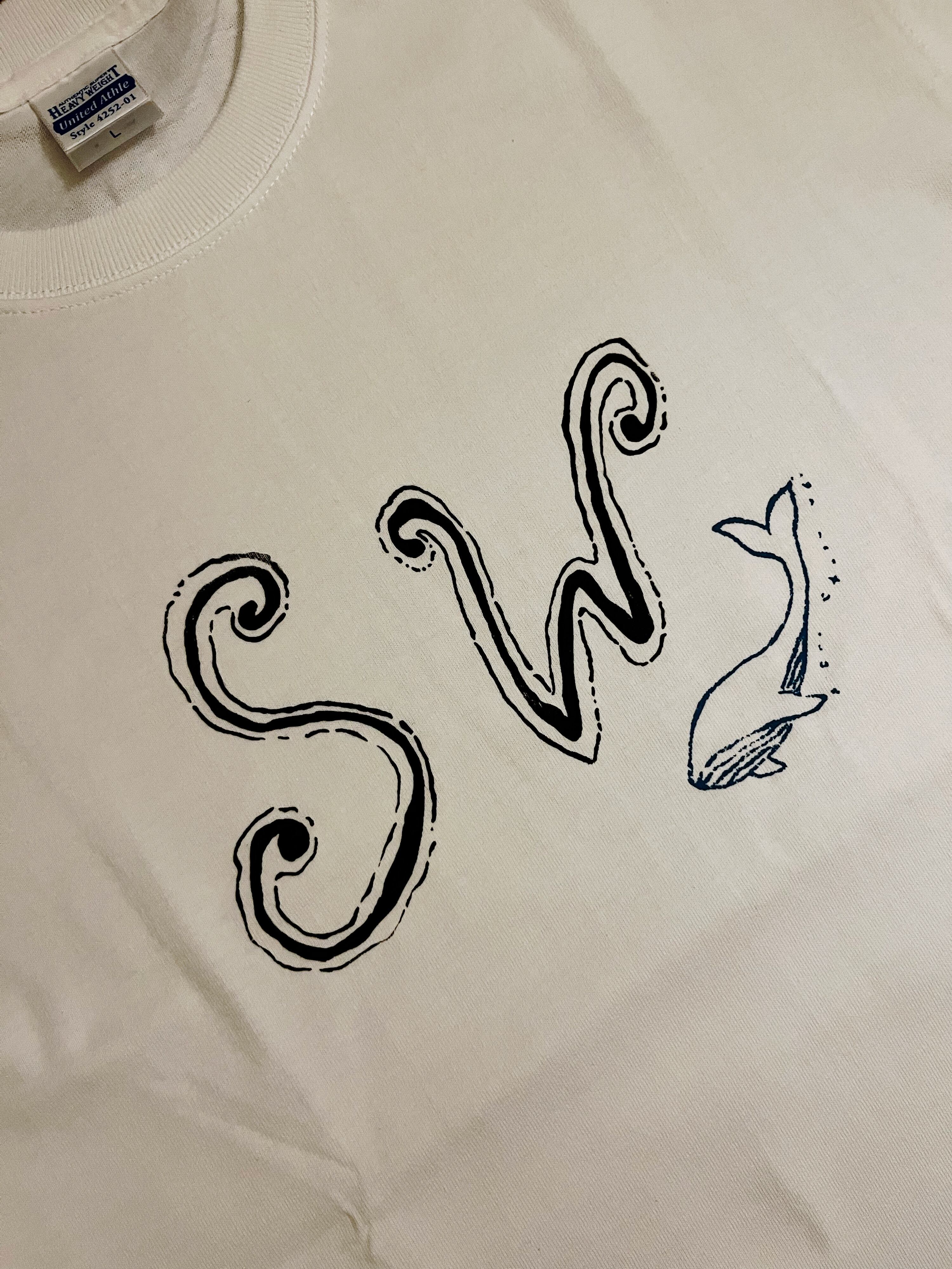 SW T-shirt (ホワイト) | -Summer Whales- Merch Shop
