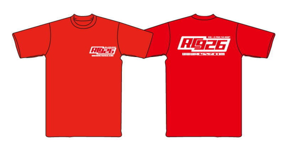 【RC926】RC926ハイクオリティTシャツ レッド Lサイズ KN-TS01RDL | RC926 WEB SHOP
