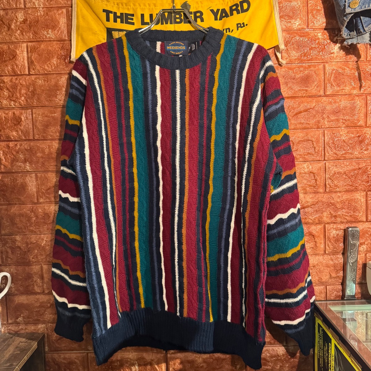 【90s】WEEKENDS USA製 3D knit | Johnson Market