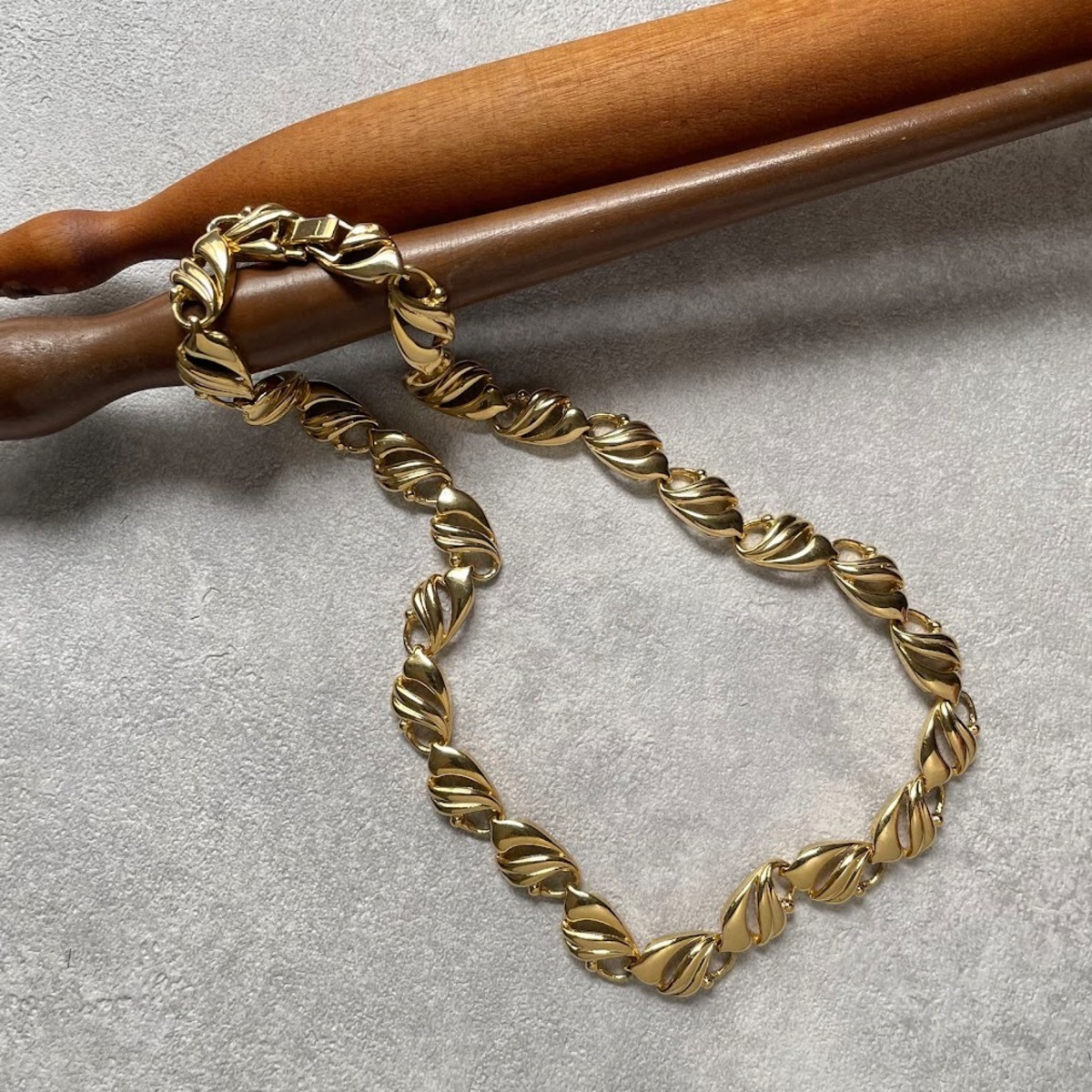 メタル ボタニカル ネックレス 《N-0360》 | ModernLoop ユーズドアクセサリー専門店