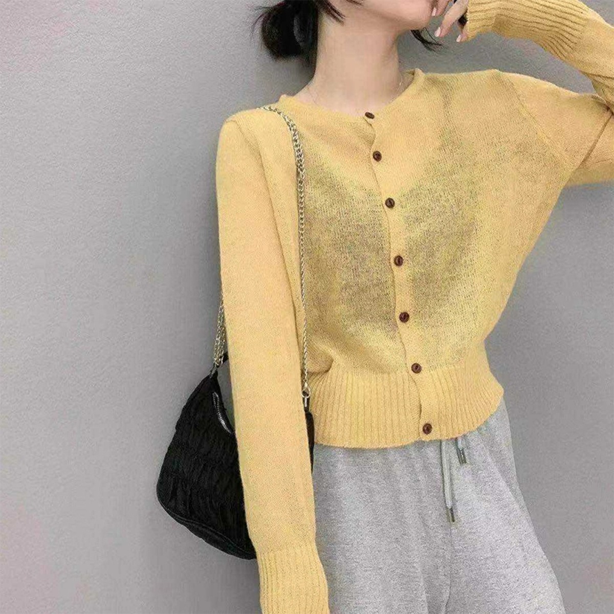 シアーニットカーディガン /YT0270 | Evermod