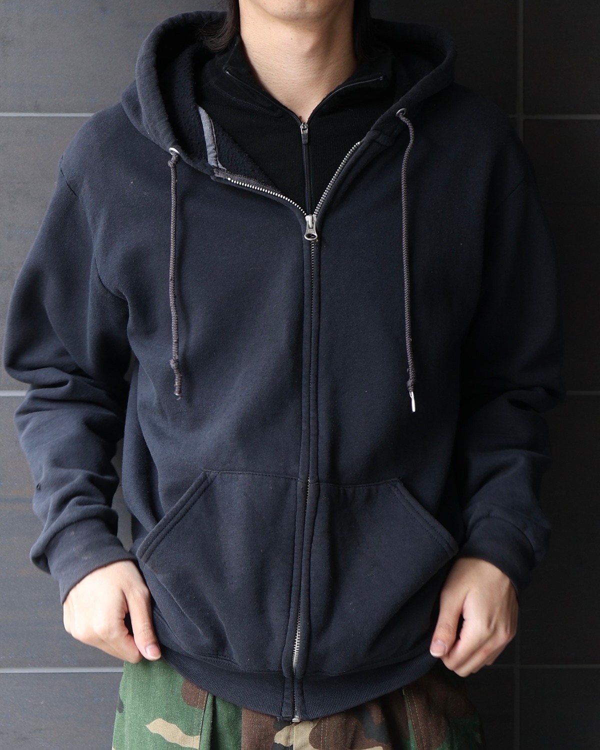 Basic zip-up hoodie | blendmarket