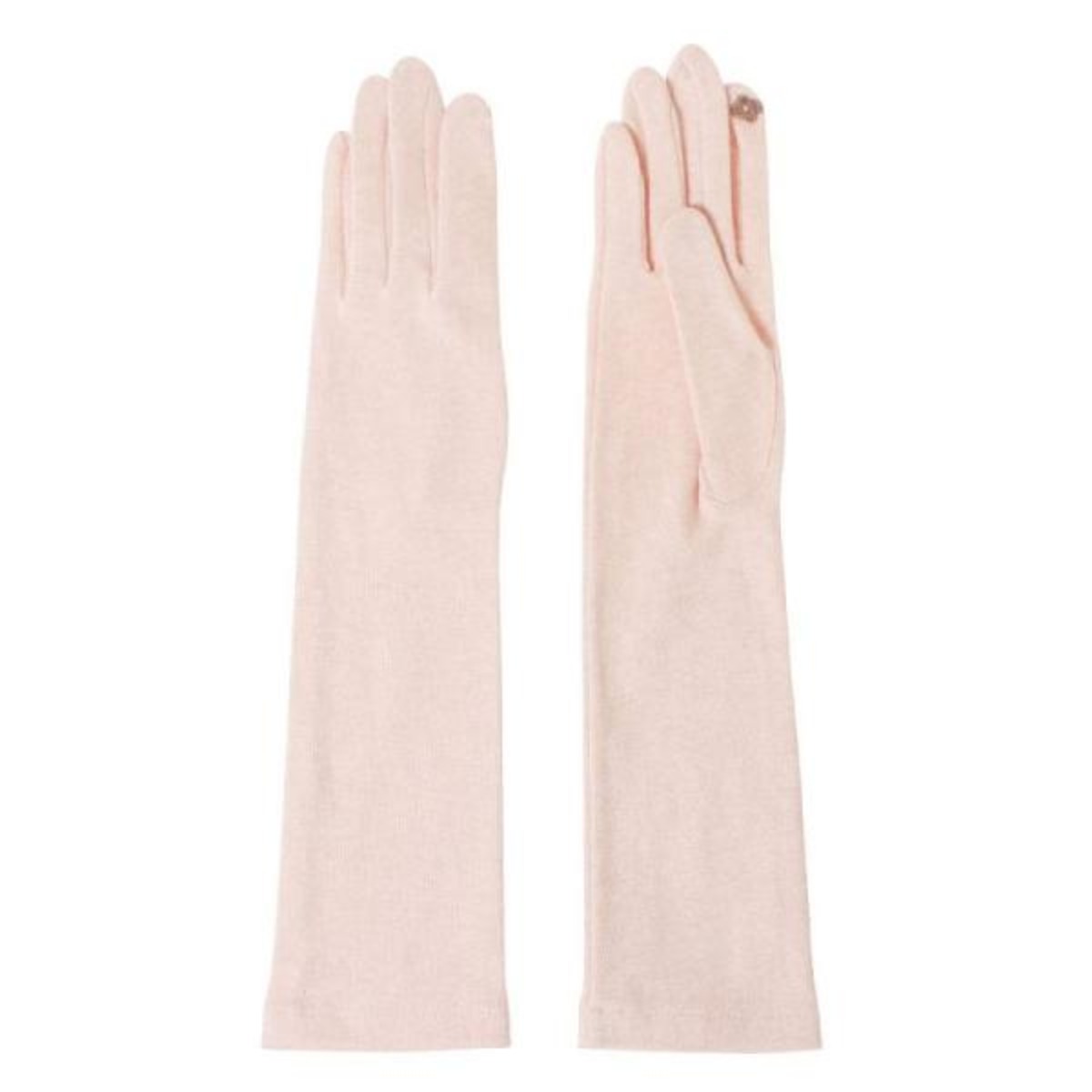 [GlovesDEPO] アームカバー オーガニックコットン 洛陽染 セミロング 手袋 5本指 レディース 桃花褐1 | グッドスマイリー BASE店