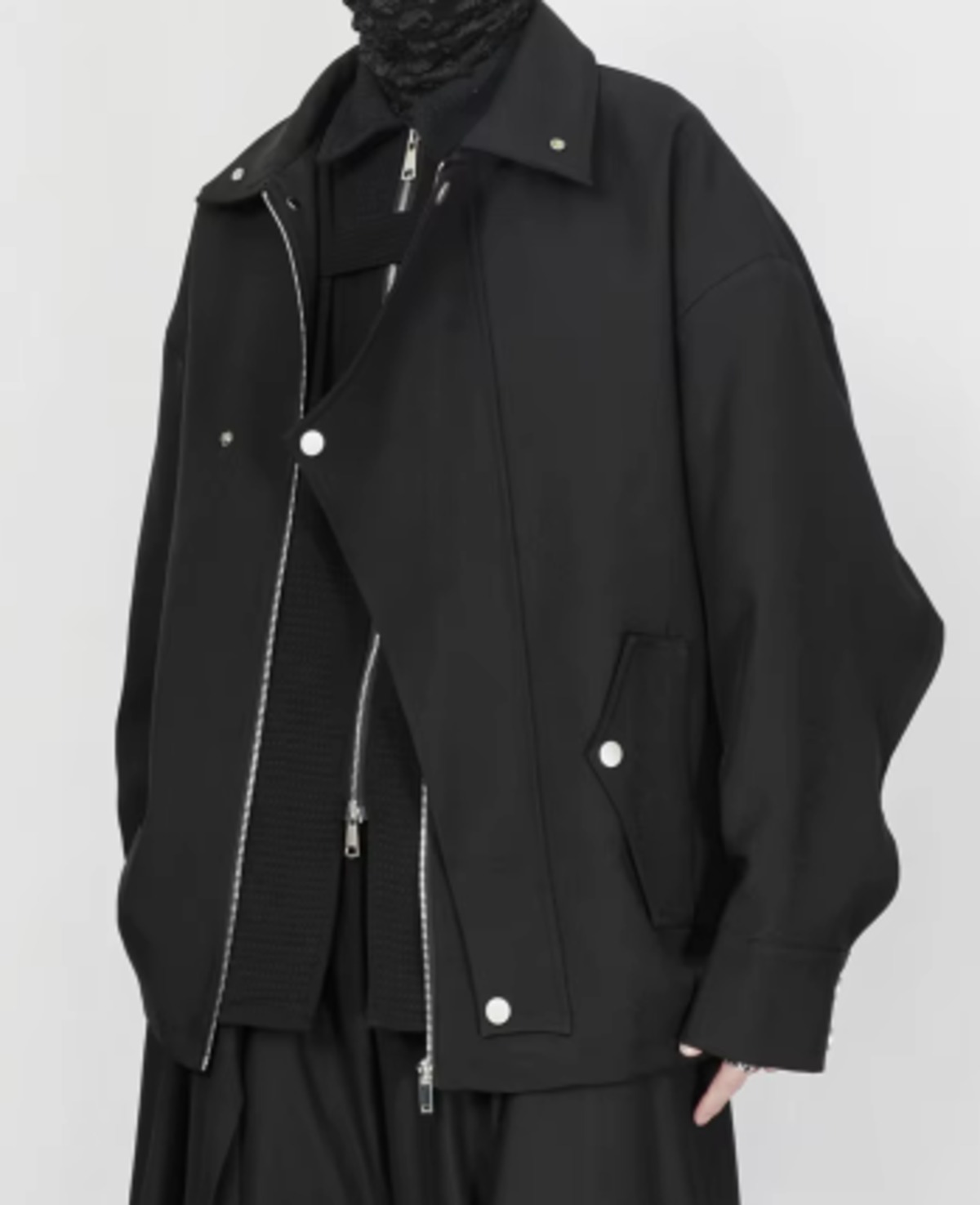 NDNBF 【 diagonal】フライフロントデザイン ジャケット | LuluArk