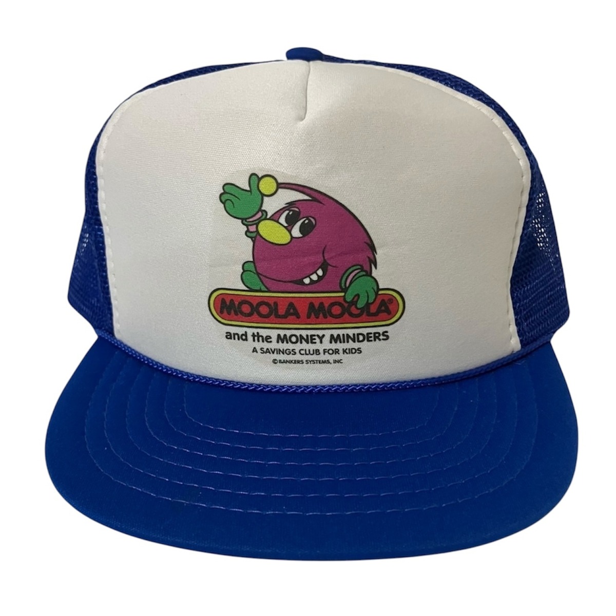 MOOLA MOOLA トラッカーキャップ ビンテージ 古着 帽子 2トーン 青 キャップ | UC TRADING