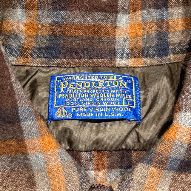 70s "PENDLETON" WOOL OPEN COLLAR SHIRT | DESERTSNOW