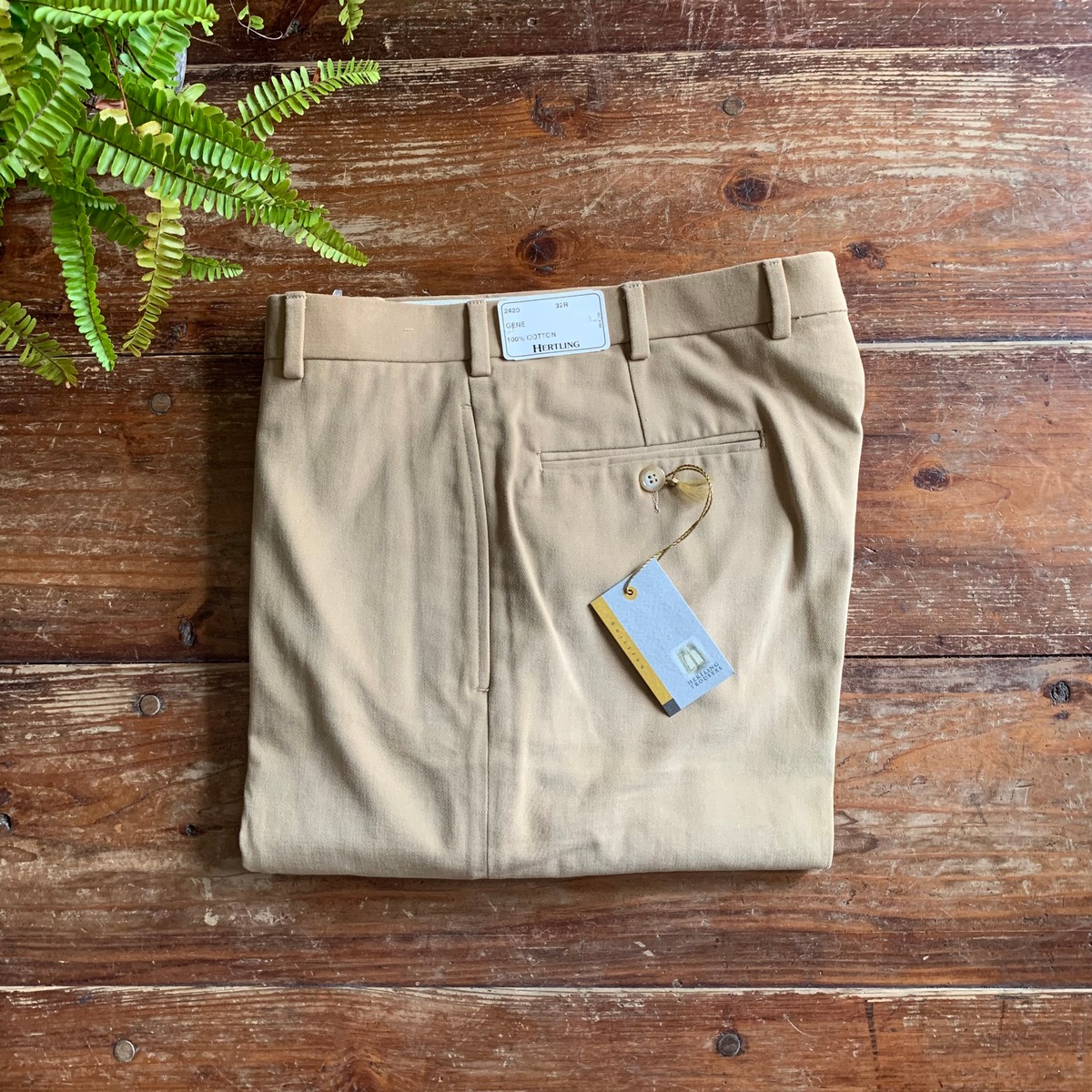 Deadstock "HERTLING TROUSERS" Gene Fit Made in USA W32 | Rei-mart